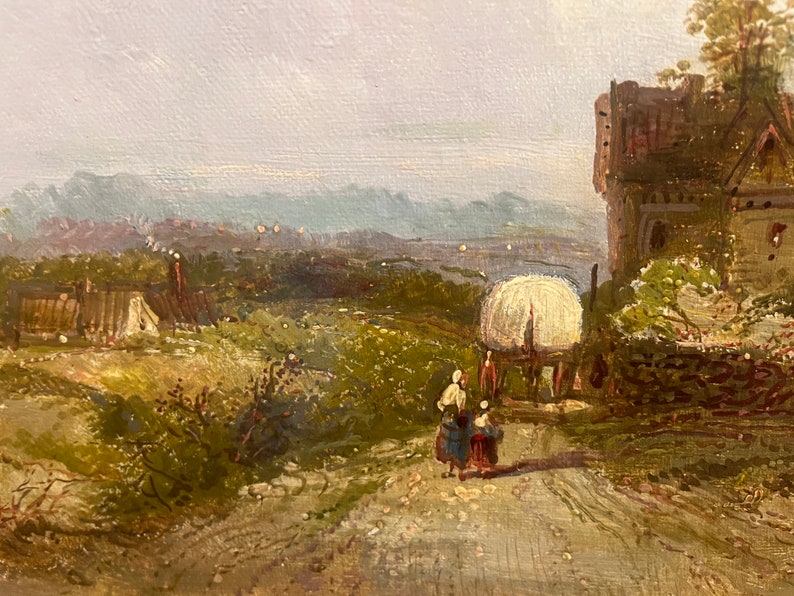 VERY RARE Oil PAINTING Antique 19th Century by Listed Artist Albert H ...