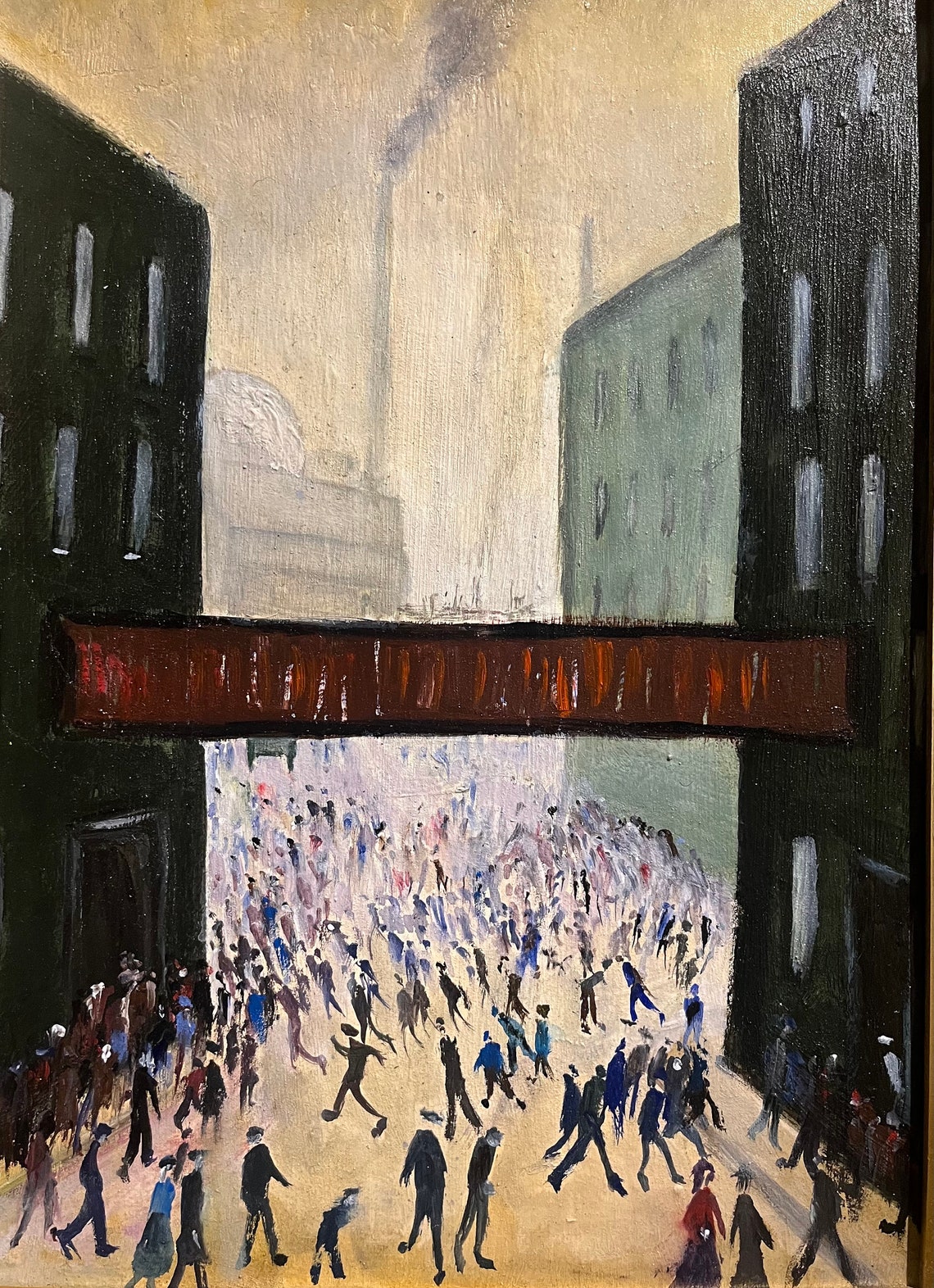 Old Master Signed L S Lowry the Steps Oil - Etsy