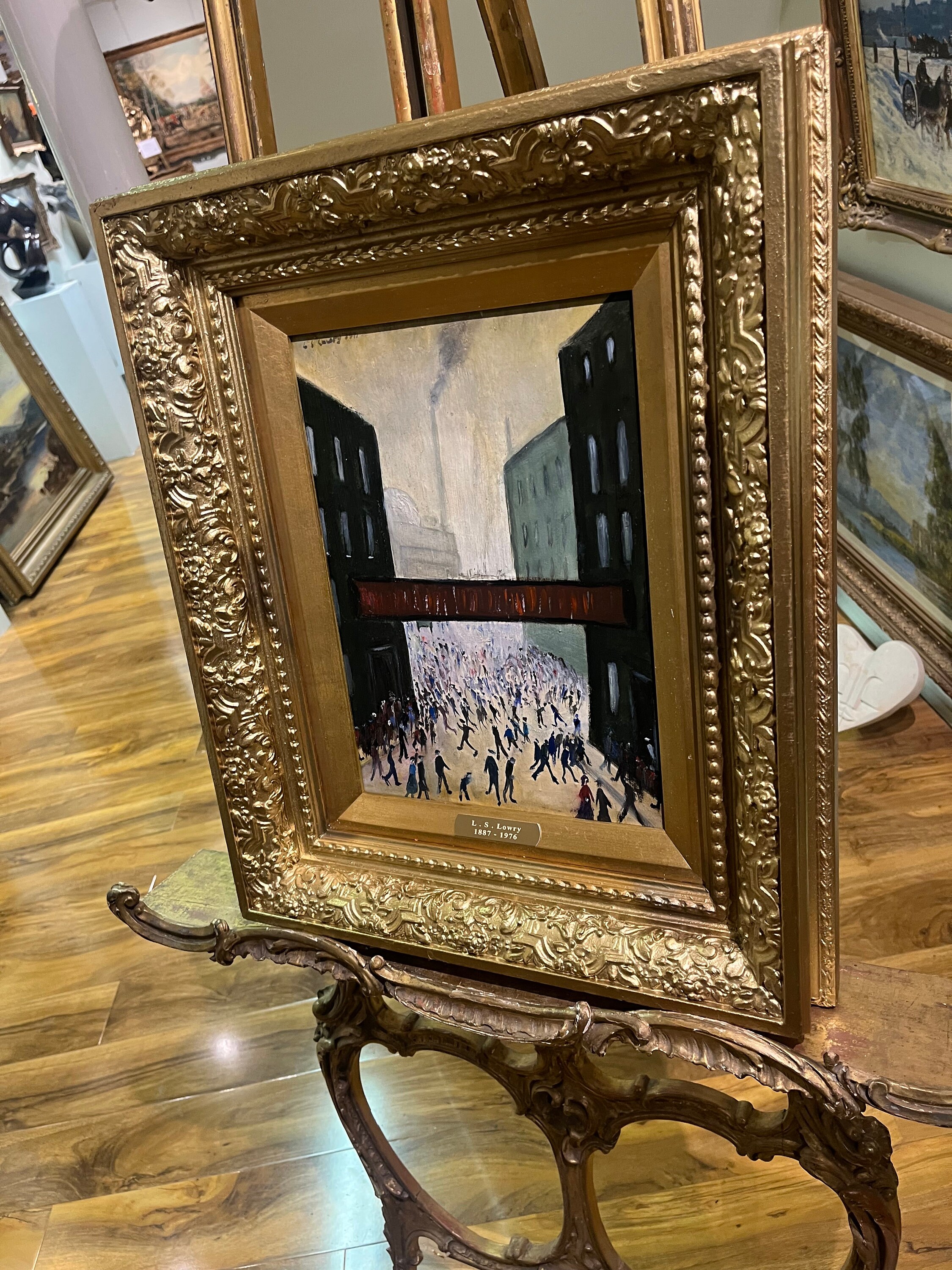 Old Master Signed L S Lowry the Steps Oil Painting 20th CENTURY in a ...