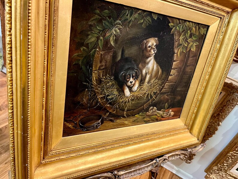 OIL PAINTING by Julia Booth 1899 Antique 19th Century Rare Female ...