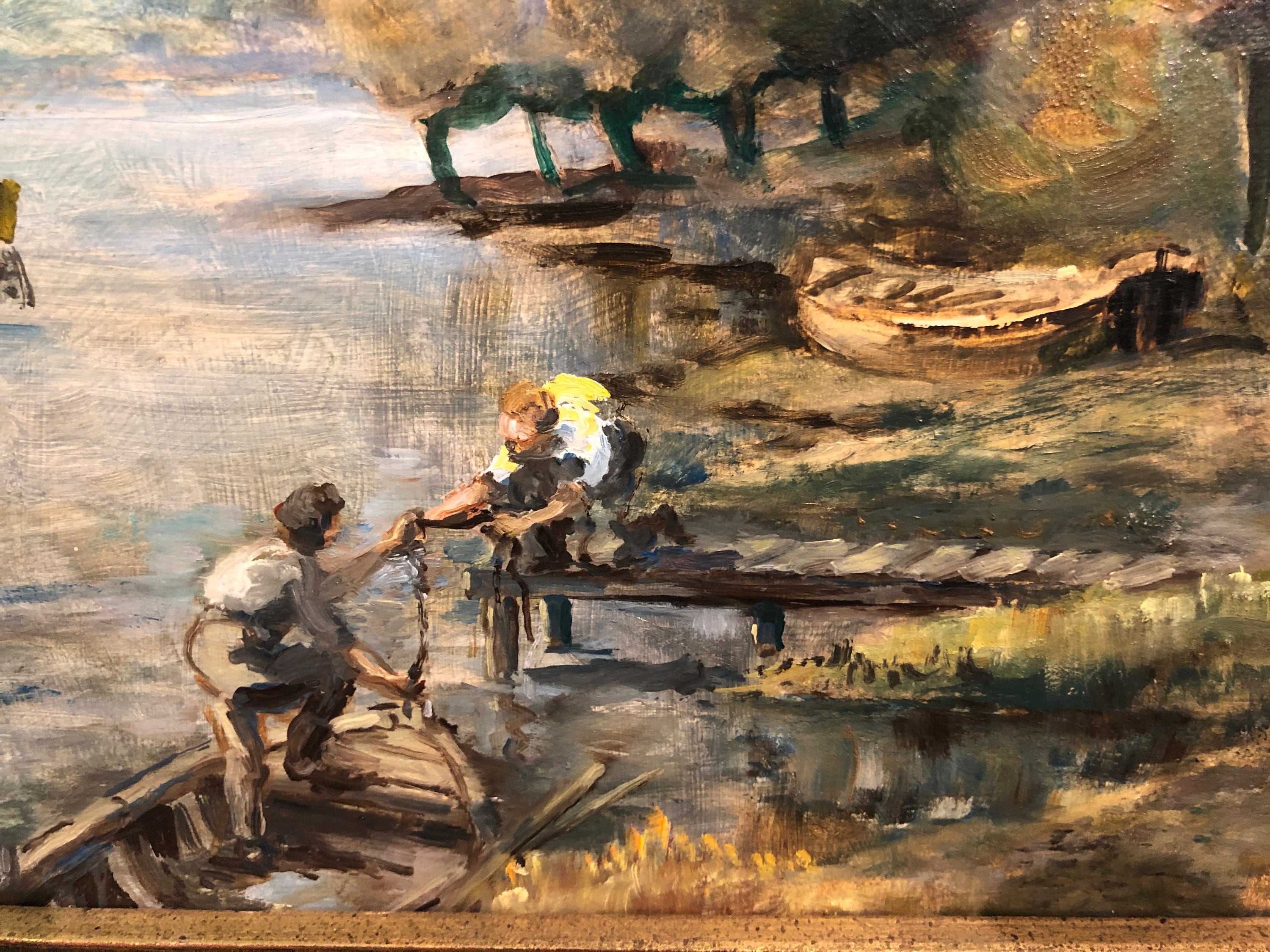 OIL PAINTING LARGE Listed Artist M J Rendell Circa Mid 20TH Century ...