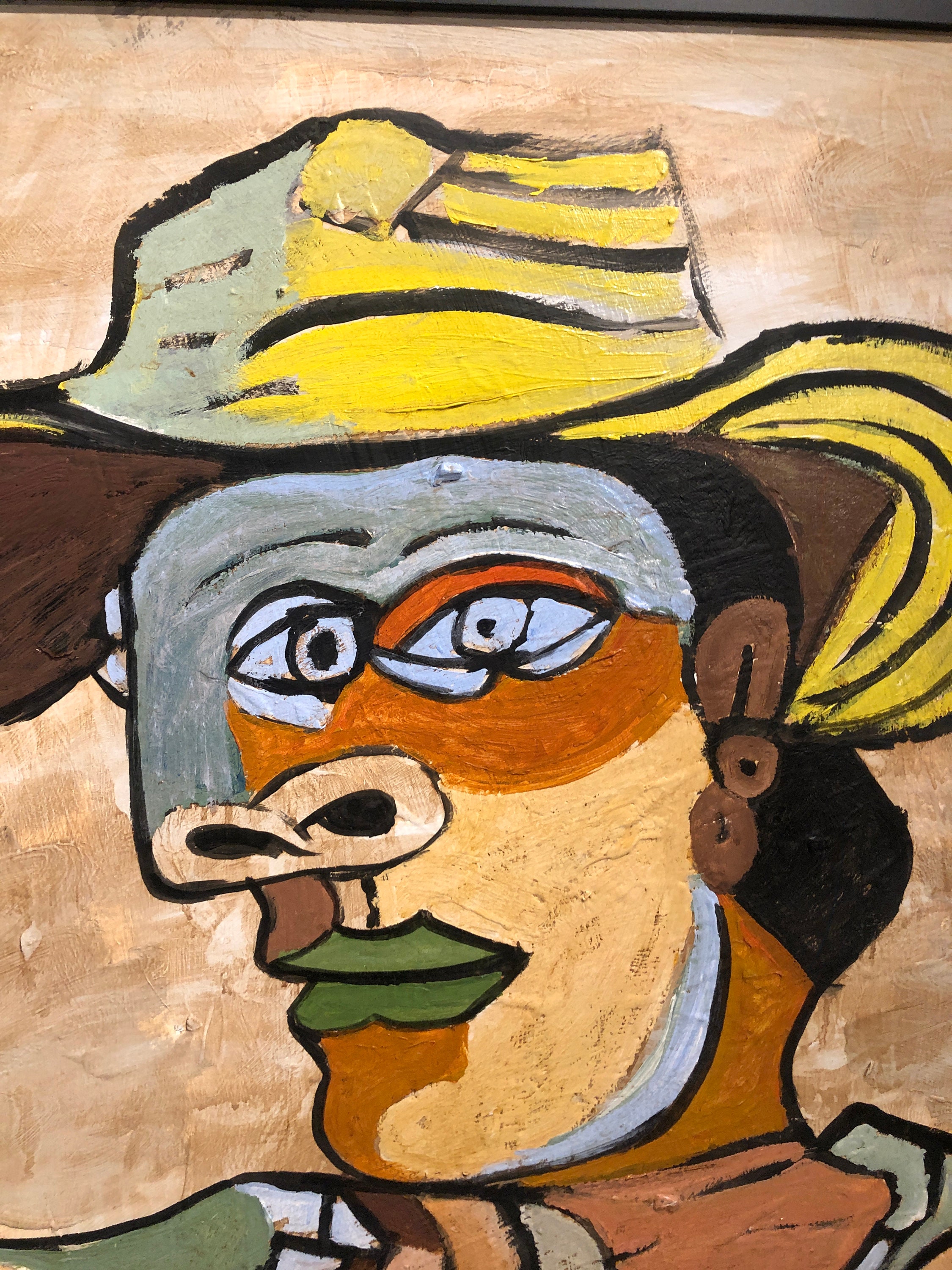 OLD MASTER Signed Picasso 1938 " the Sailor " Oil Painting on Canvas ...