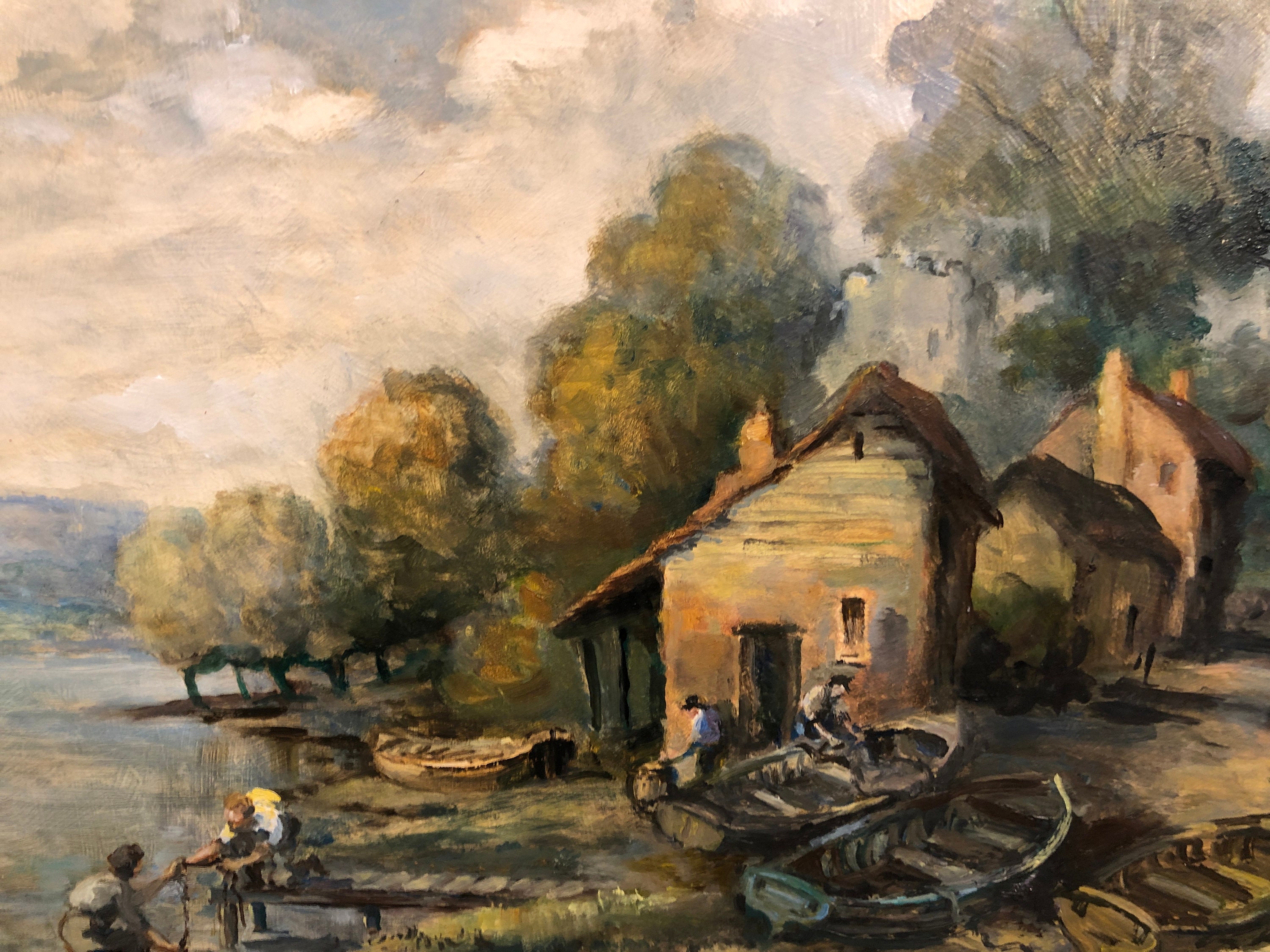 OIL PAINTING LARGE Listed Artist M J Rendell Circa Mid 20TH Century ...