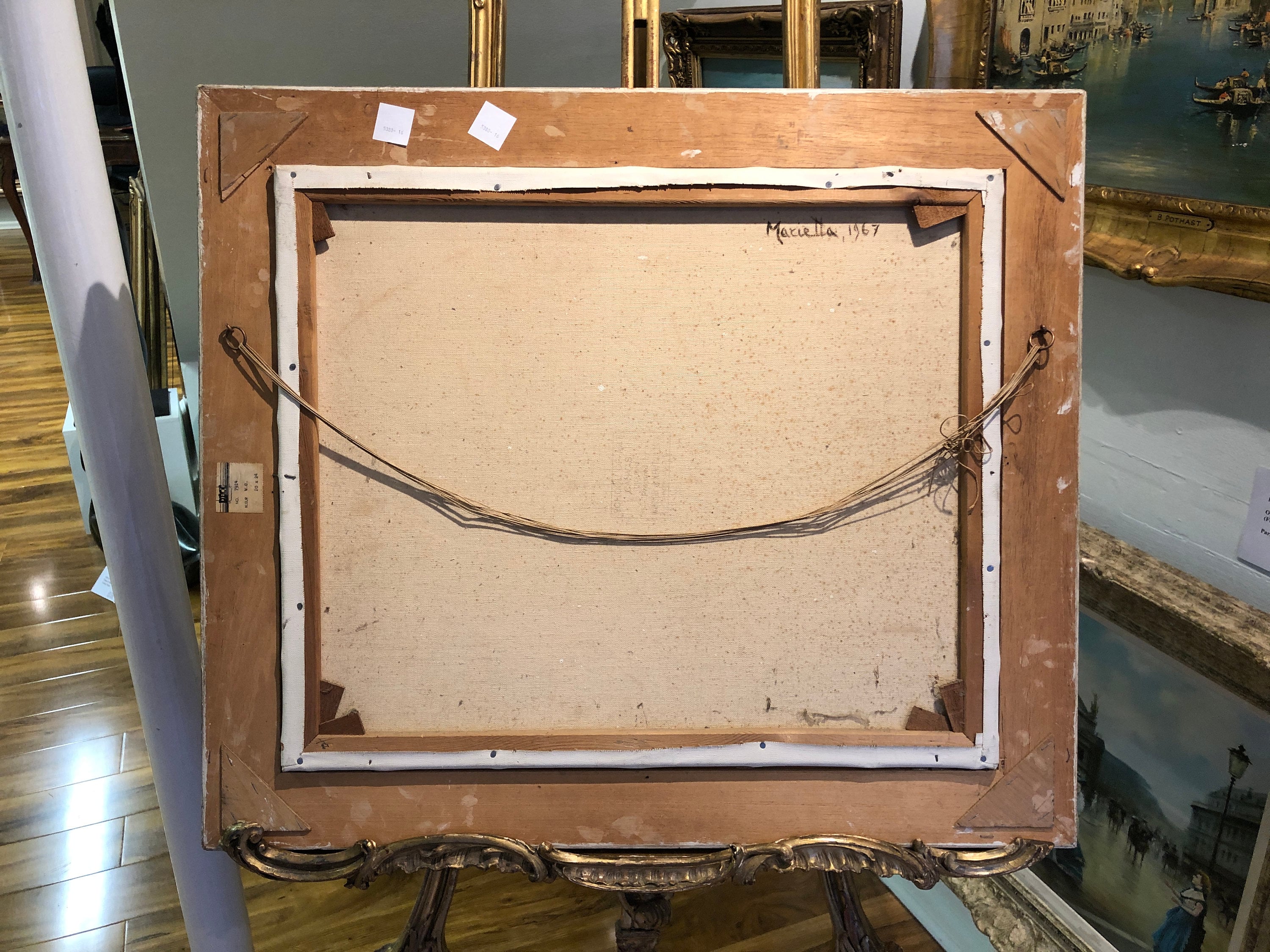 ORIGINAL OIL PAINTING Painted by Artist Jeanette B Lockhart 1921 1920 ...