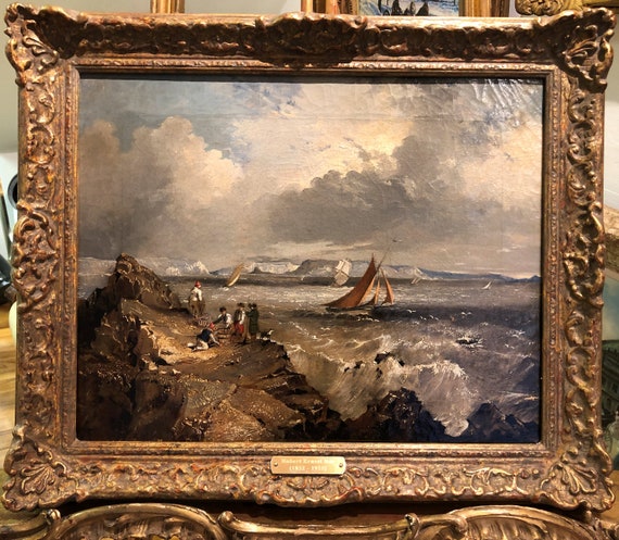 VERY RARE Oil PAINTING Antique 19th Century by Listed Artist - Etsy UK