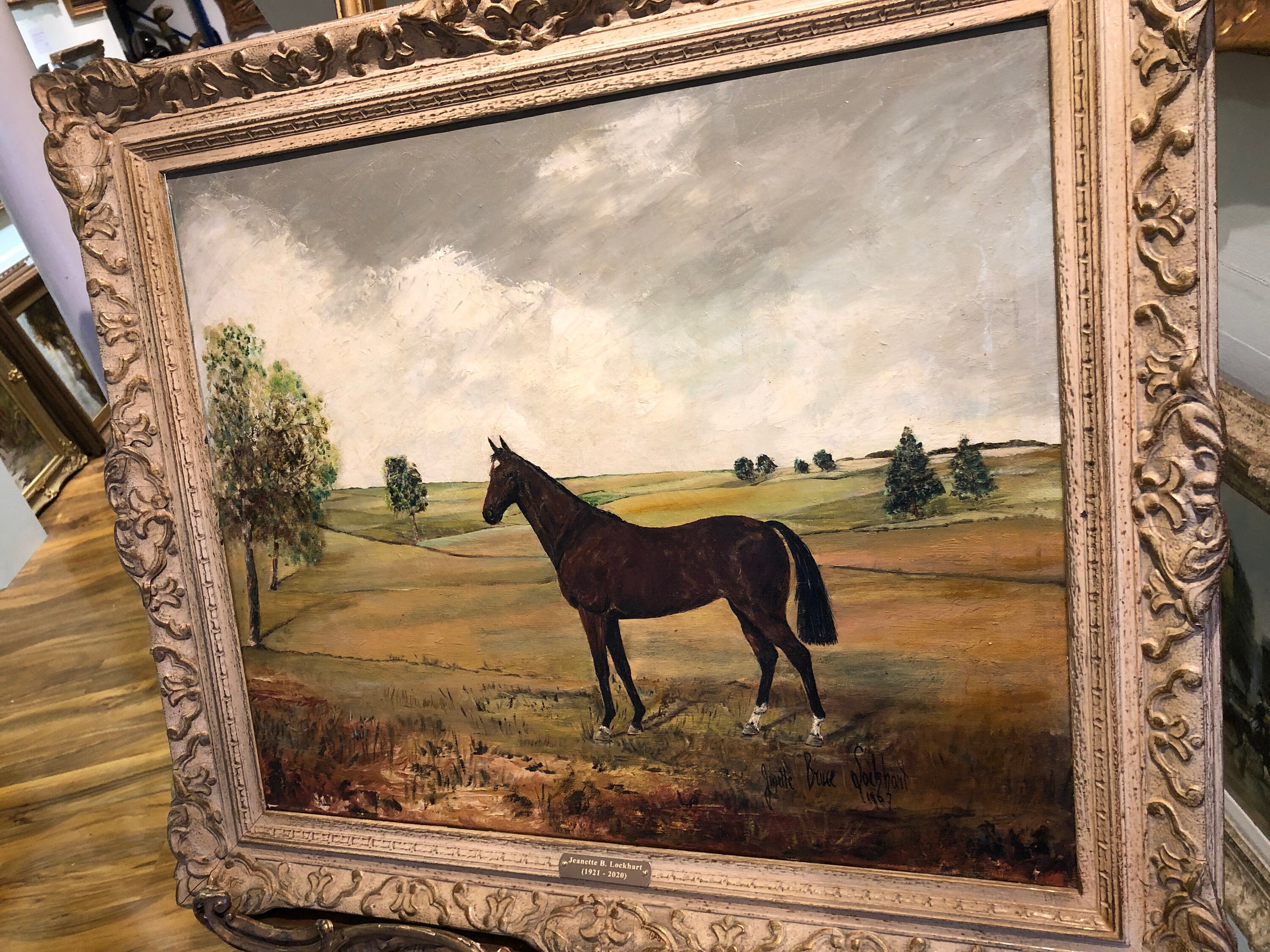 ORIGINAL OIL PAINTING Painted by Artist Jeanette B Lockhart (1921- 1920 ...