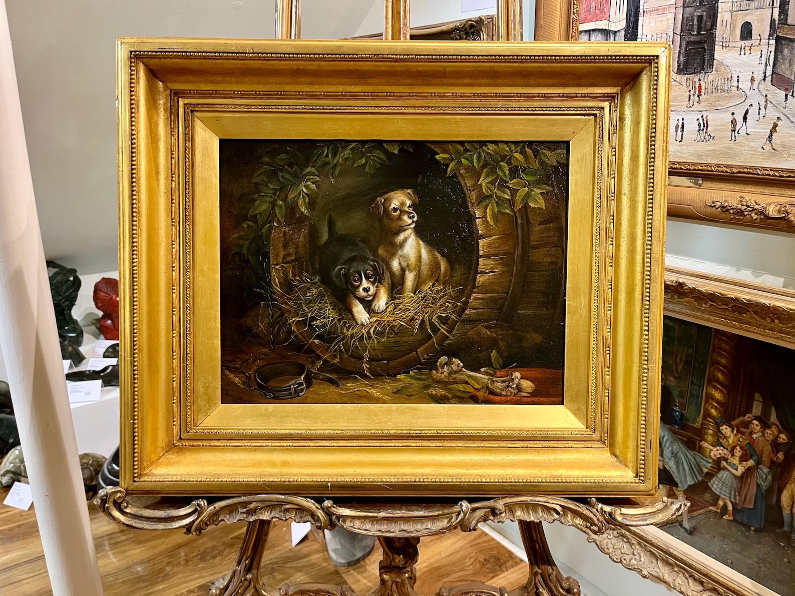 OIL PAINTING by Julia Booth 1899 Antique 19th Century Rare Female ...