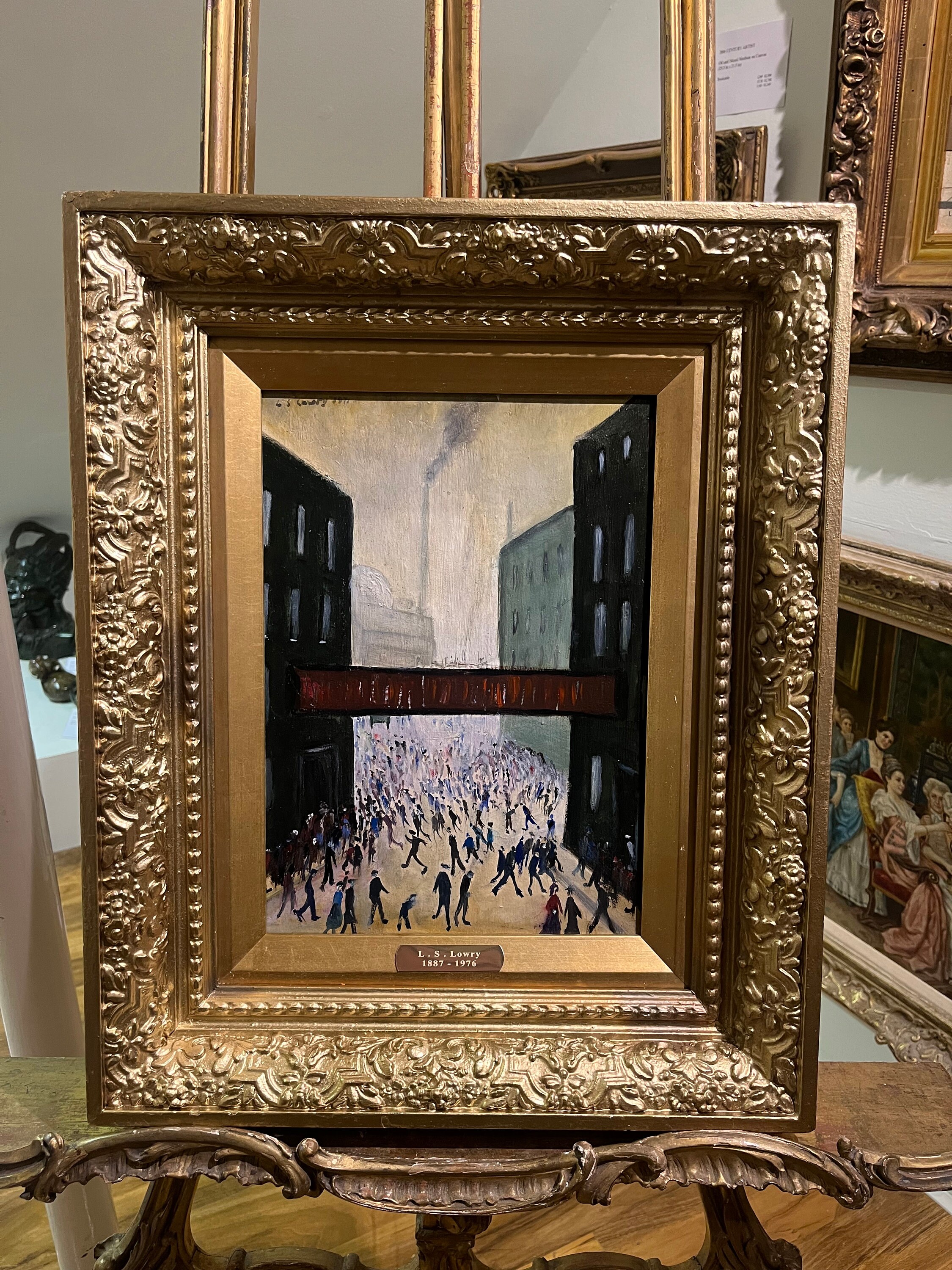 Old Master Signed L S Lowry the Steps Oil Painting 20th CENTURY in a ...