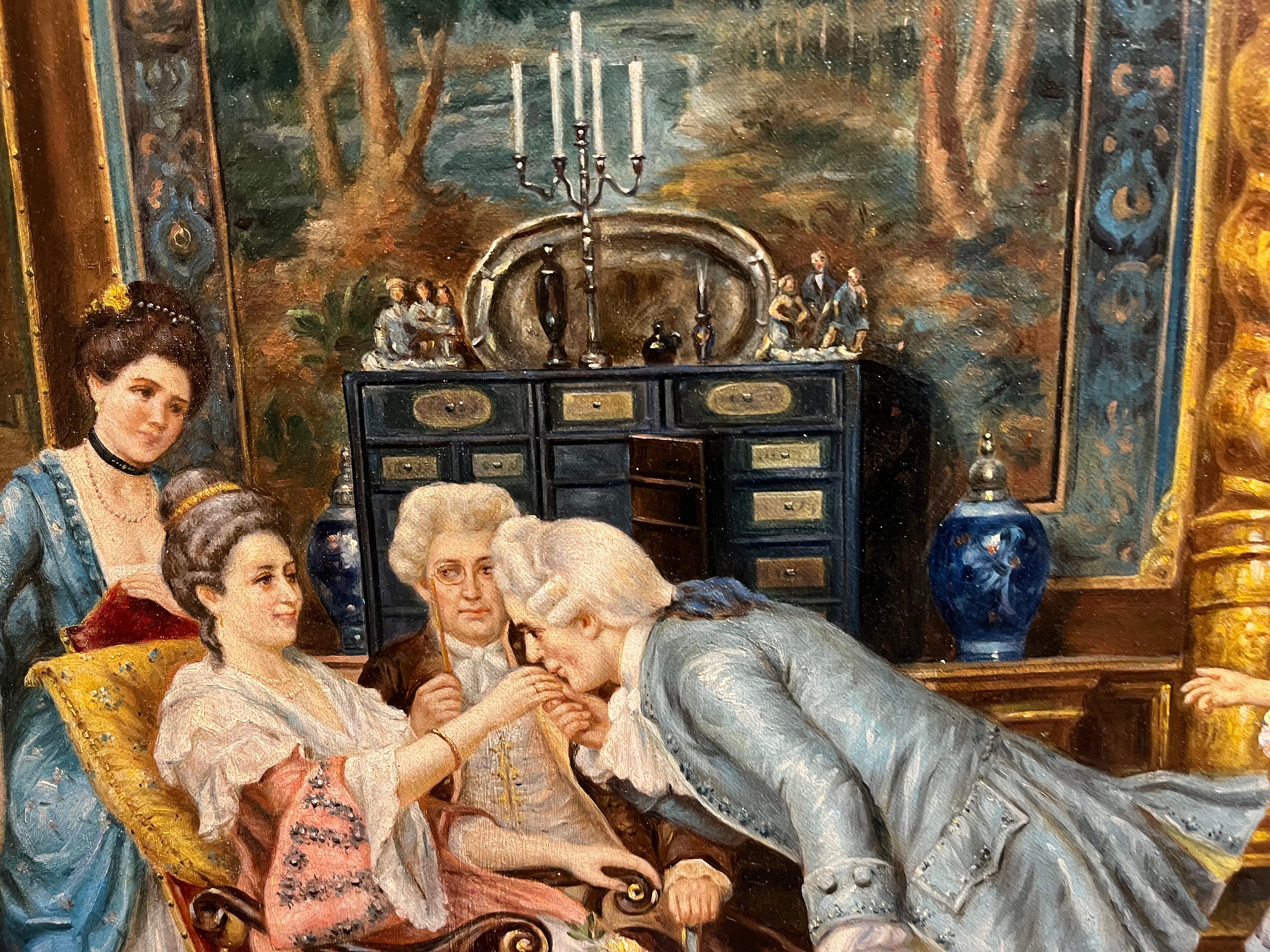 OLD Master Attributed to Arturo Ricci, Italian (1854-1919) OIL Painting ...