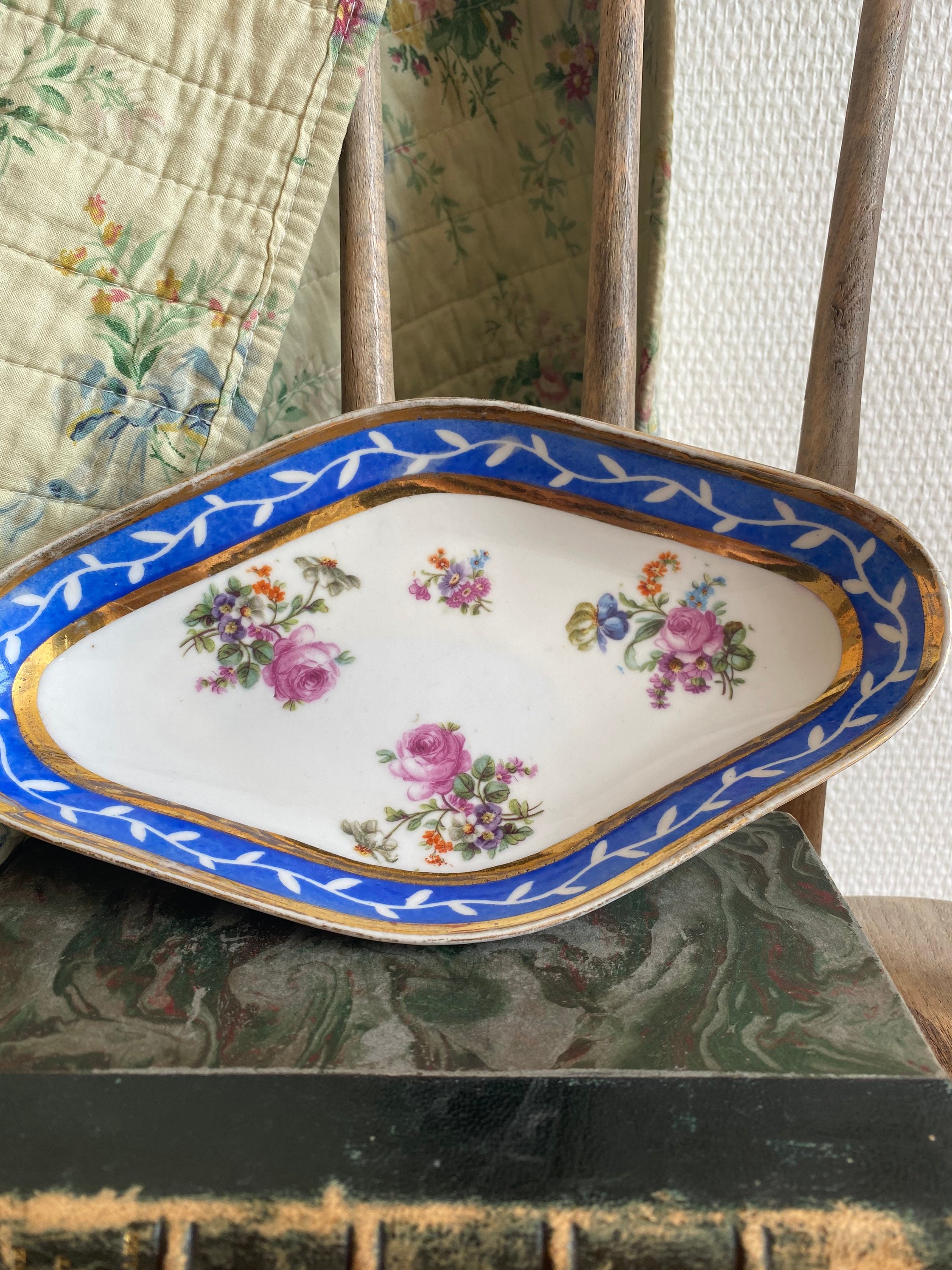 Diamond Shaped Dish Vintage Dish Jewellery Dish Nibbles - Etsy UK