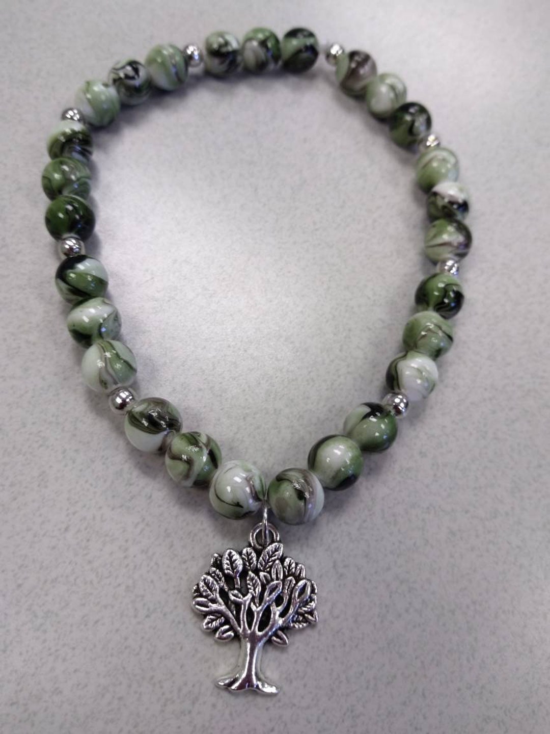Tree of Life Beaded Bracelet - Etsy