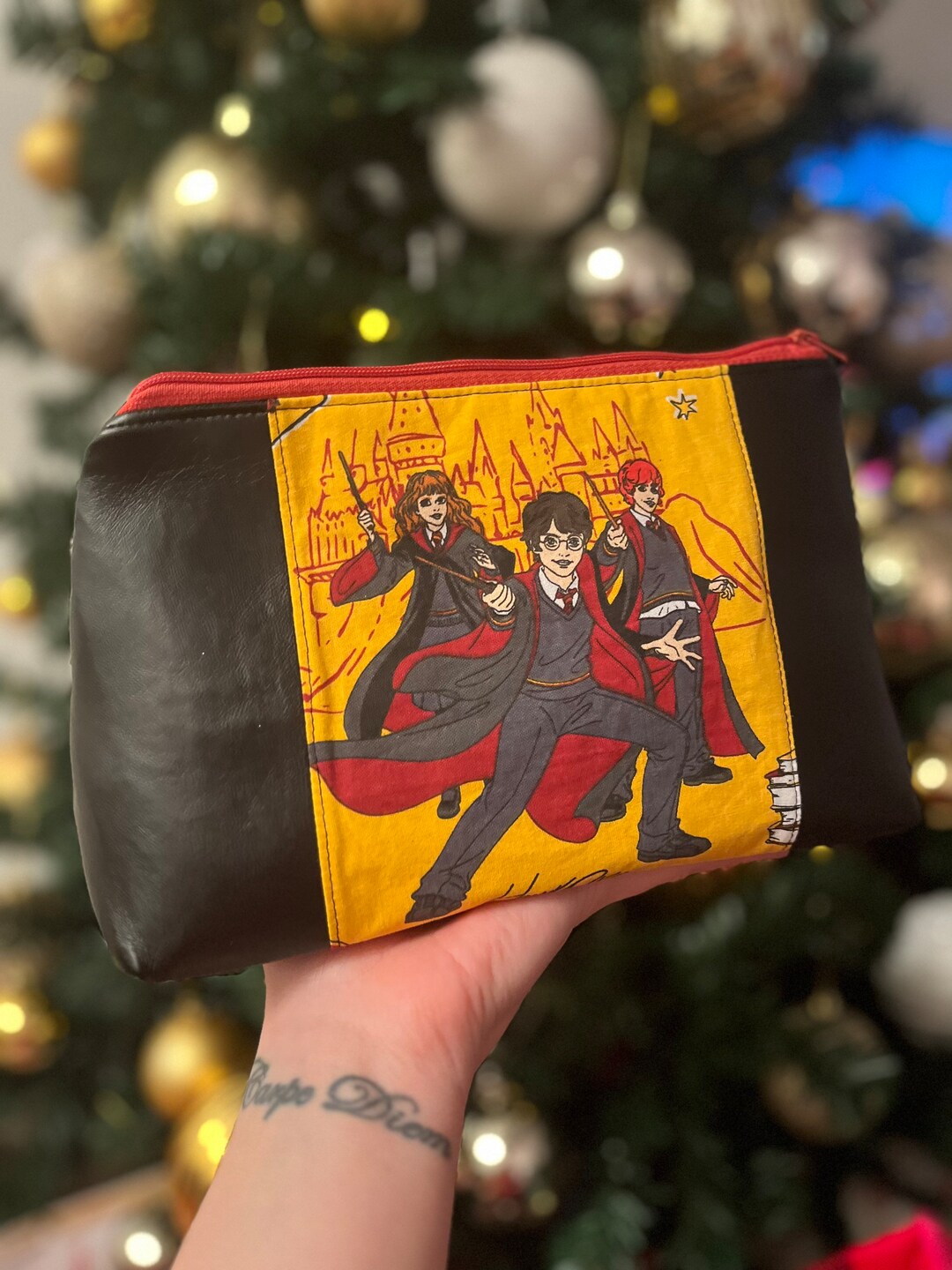 Wizard HP Magic Cosmetic Bag Makeup Pouch Toiletries Brush Purse ...