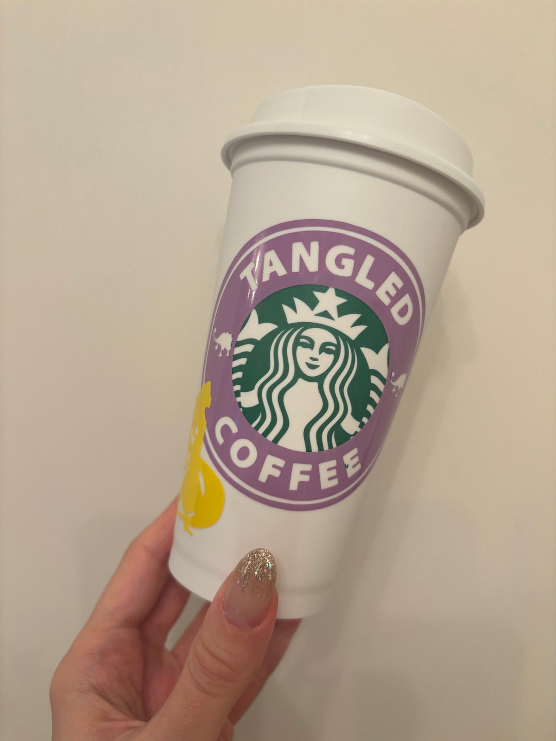 Rapunzel Tangled Coffee Pascal Starbucks Hot Cup - Etsy