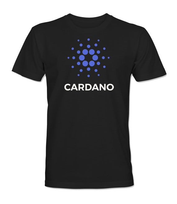 Adults Cardano T Shirt Black with Blue Logo - Etsy.de
