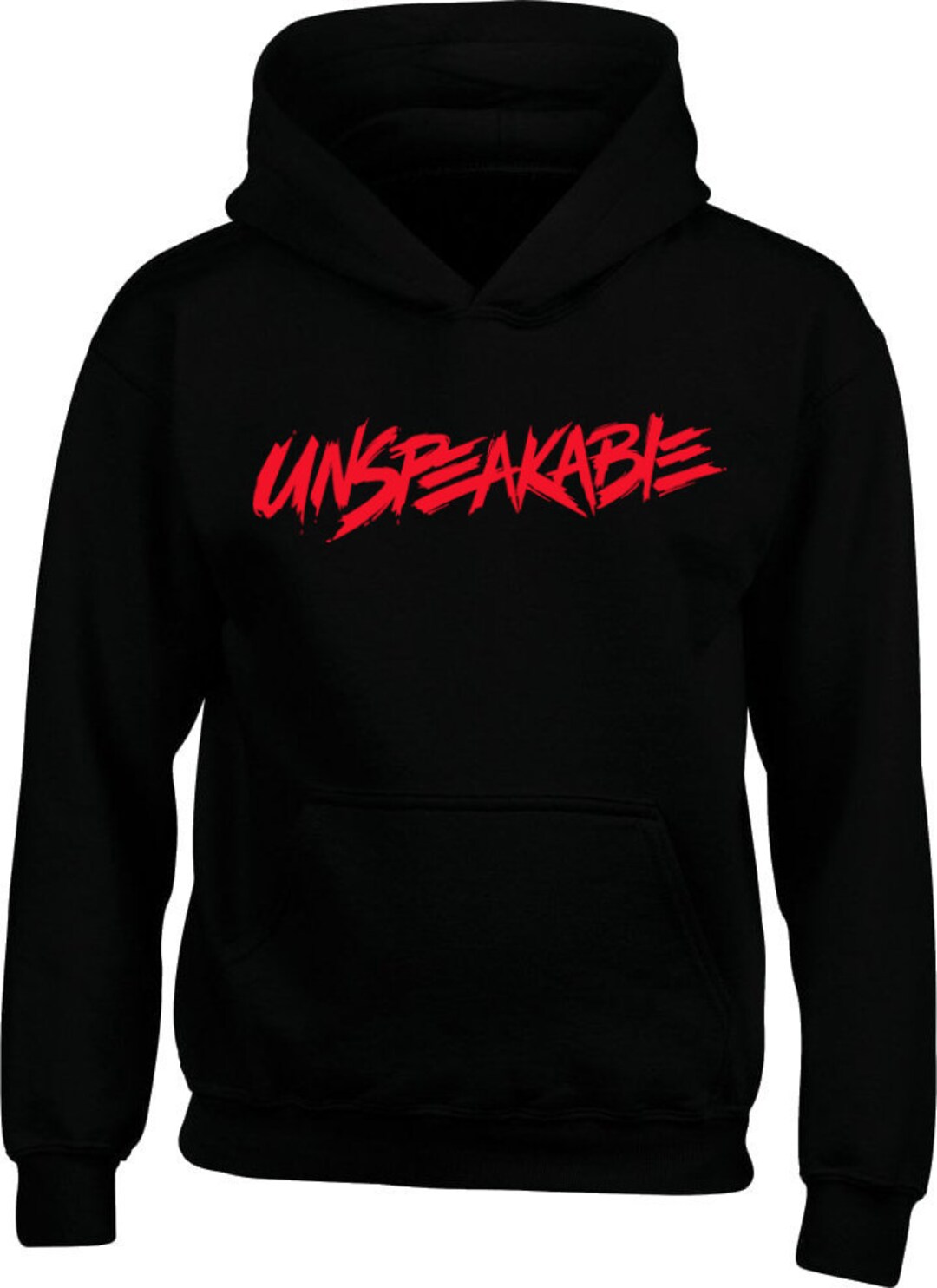 Kids UNSPEAKABLE Hoodie Black with Red Logo Boys & Girls - Etsy.de