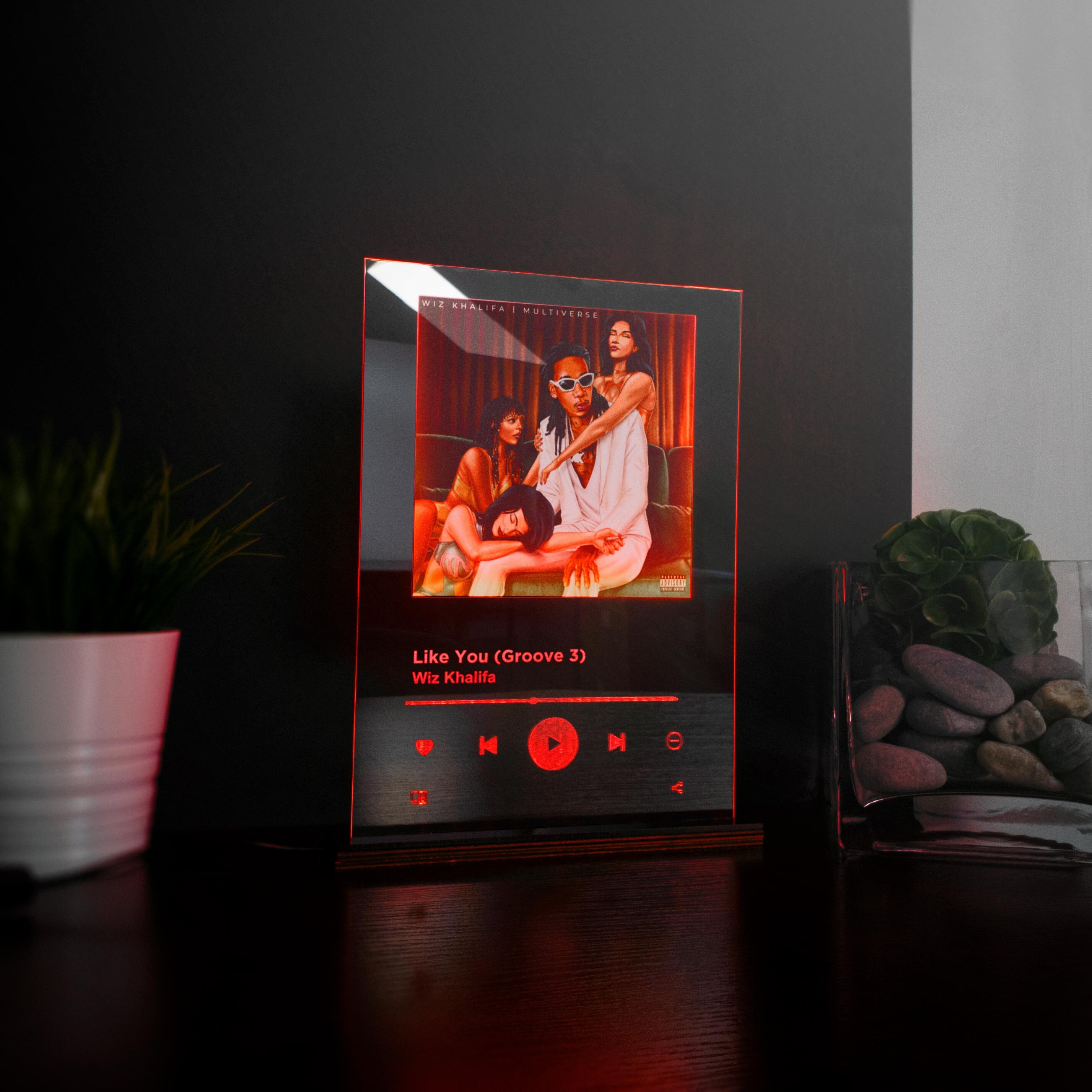 Wiz Khalifa Multiverse Acrylic Poster Led Light Table Decor - Etsy