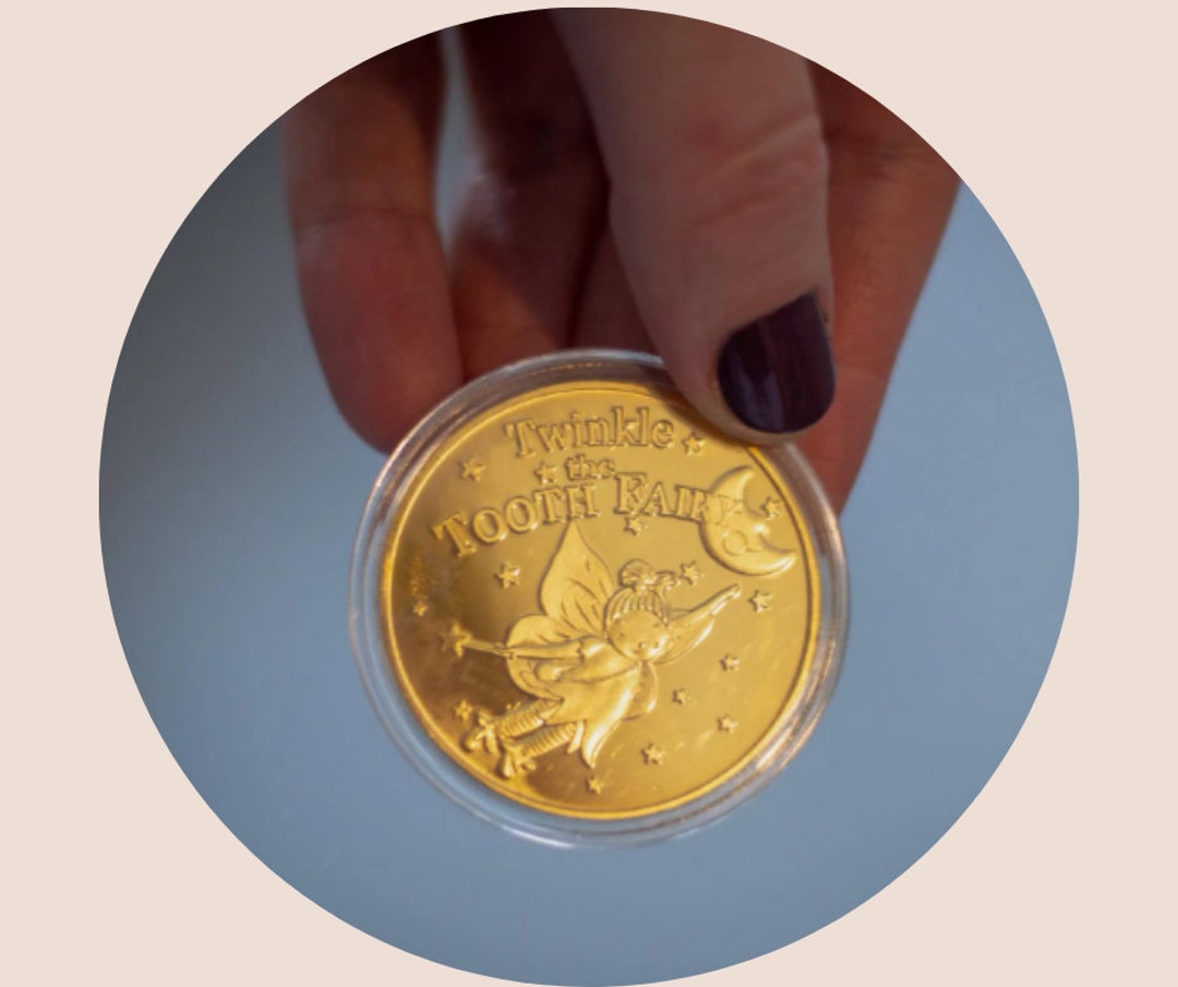 Gold Tooth Fairy Coin Magical Tooth Keepsake Token Tooth - Etsy
