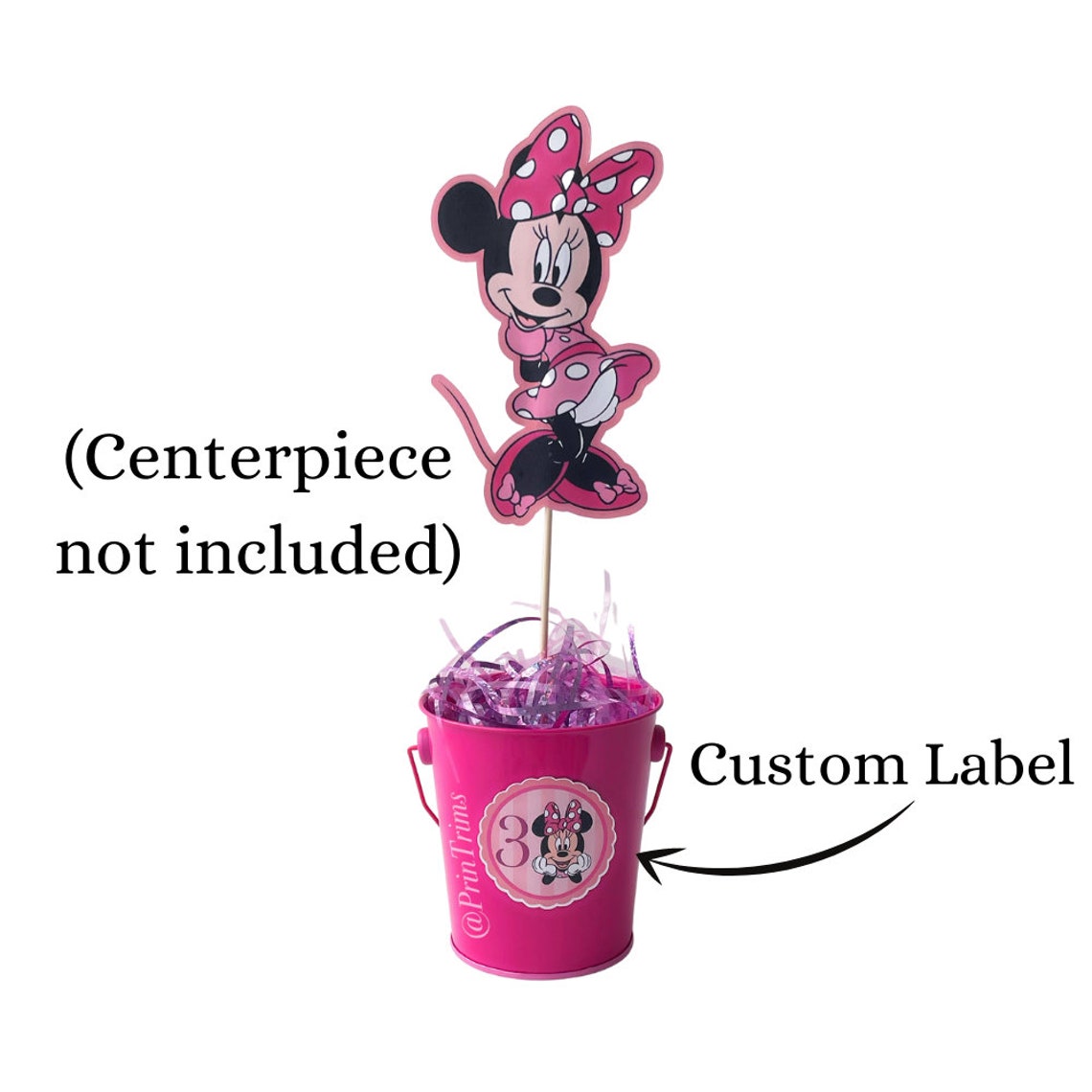Custom Labels/ Minnie Mouse Custom Labels/ Personalized Labels - Etsy