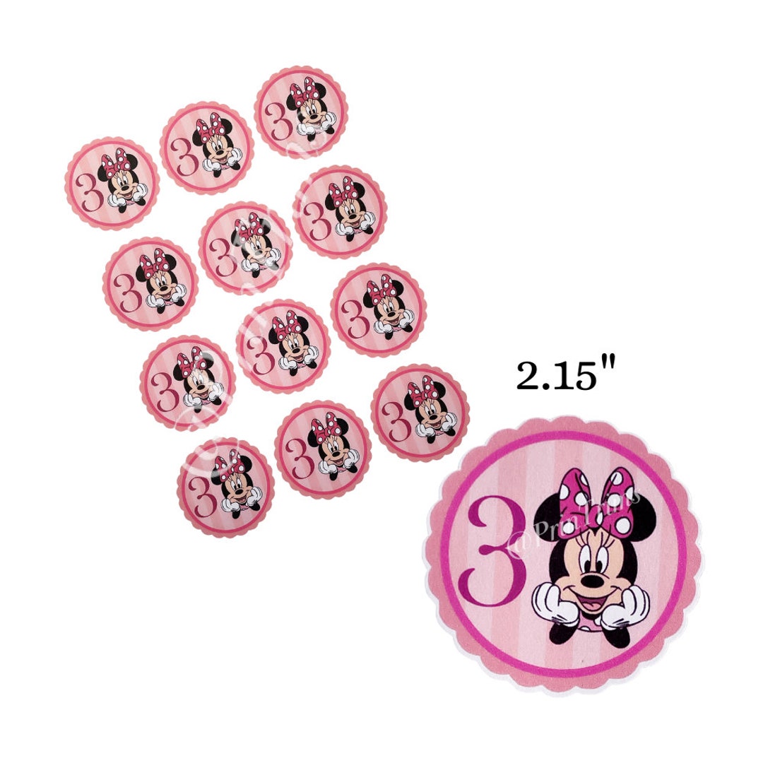 Custom Labels/ Minnie Mouse Custom Labels/ Personalized Labels - Etsy