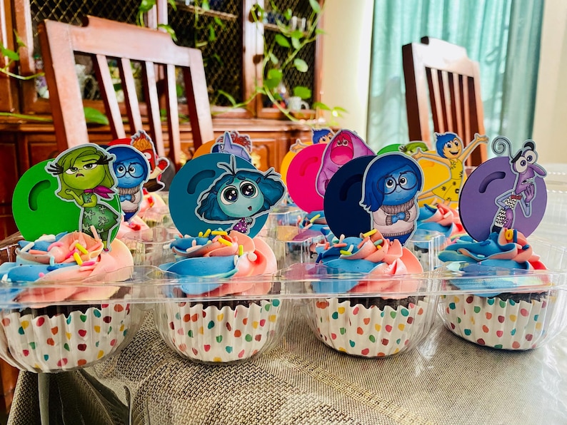 Emotions Cupcake Toppers/ Inside Out Cupcake Toppers - Etsy