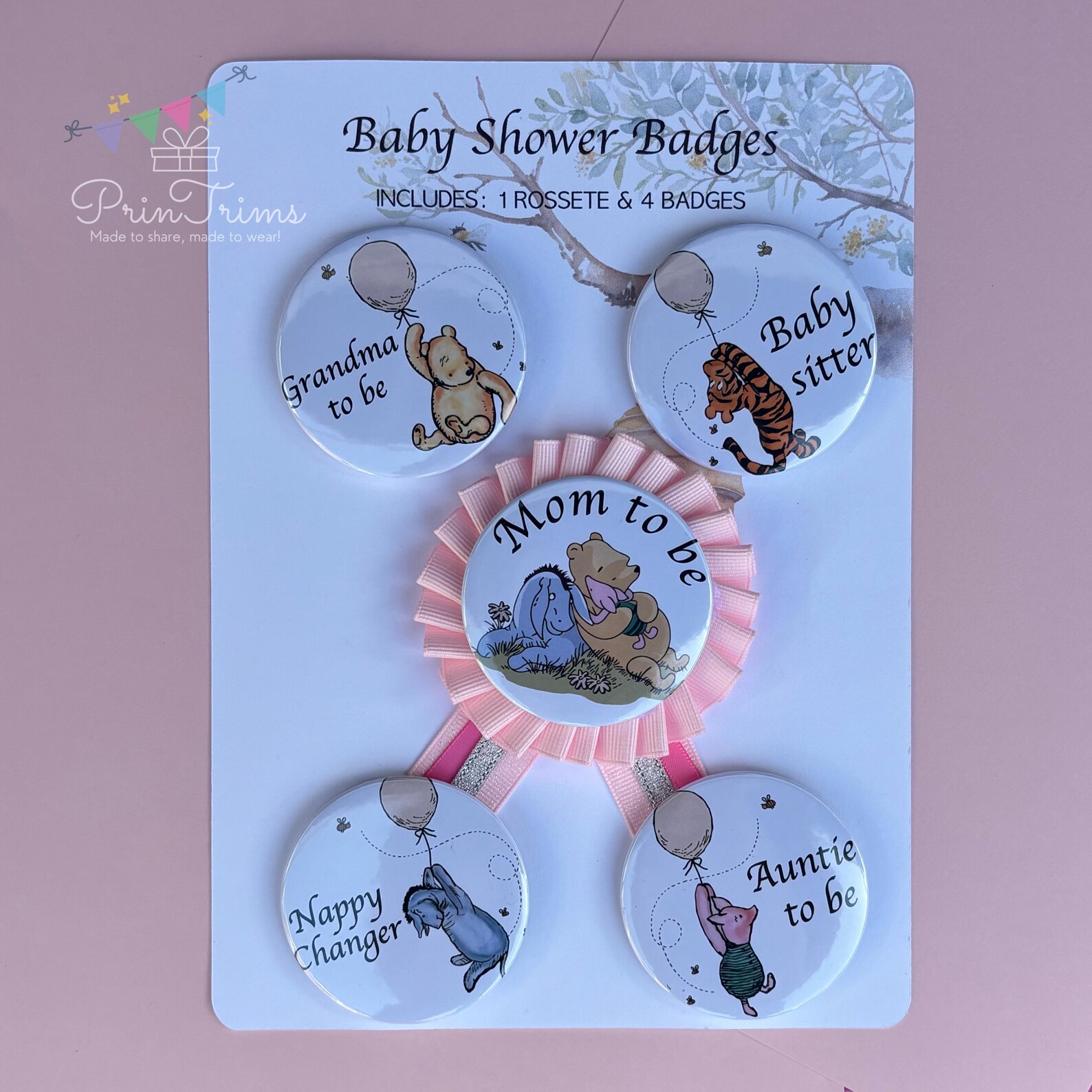 Baby Shower Badges - Etsy