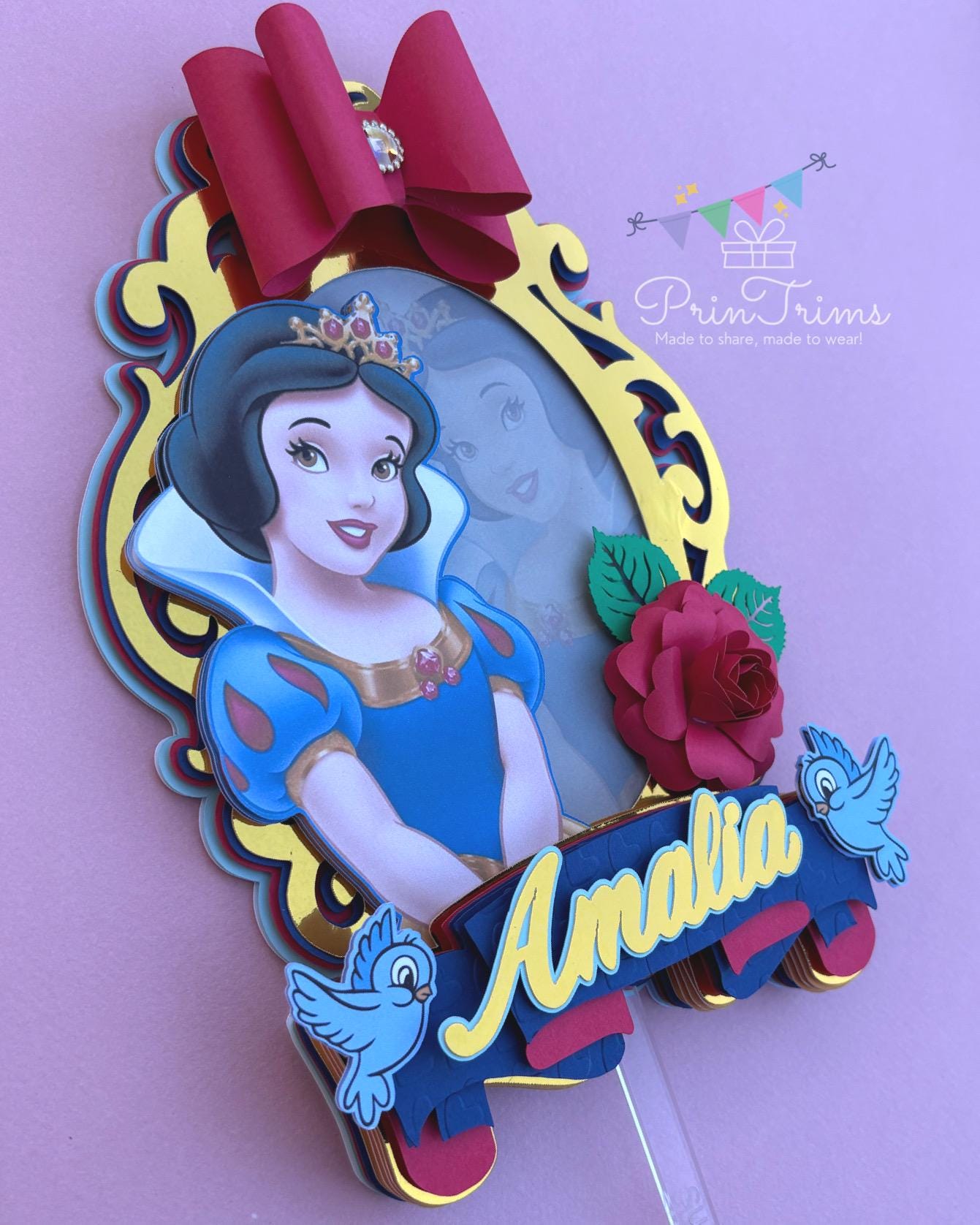 Princess Cake Topper - Etsy