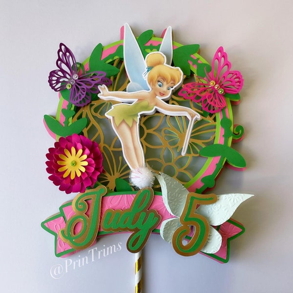 Tinkerbell Cake Toppers - Etsy