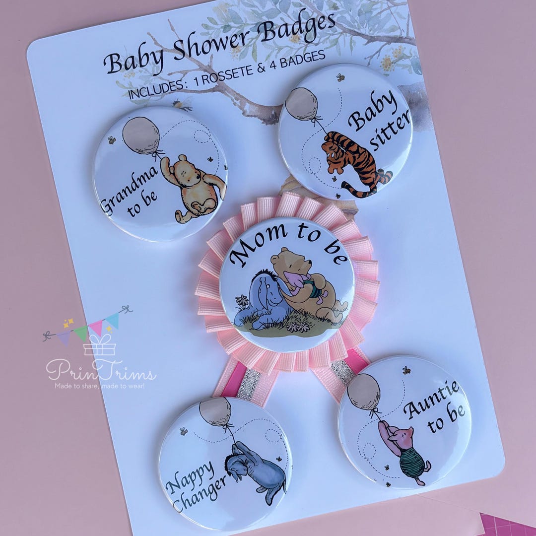 Baby Shower Badges - Etsy