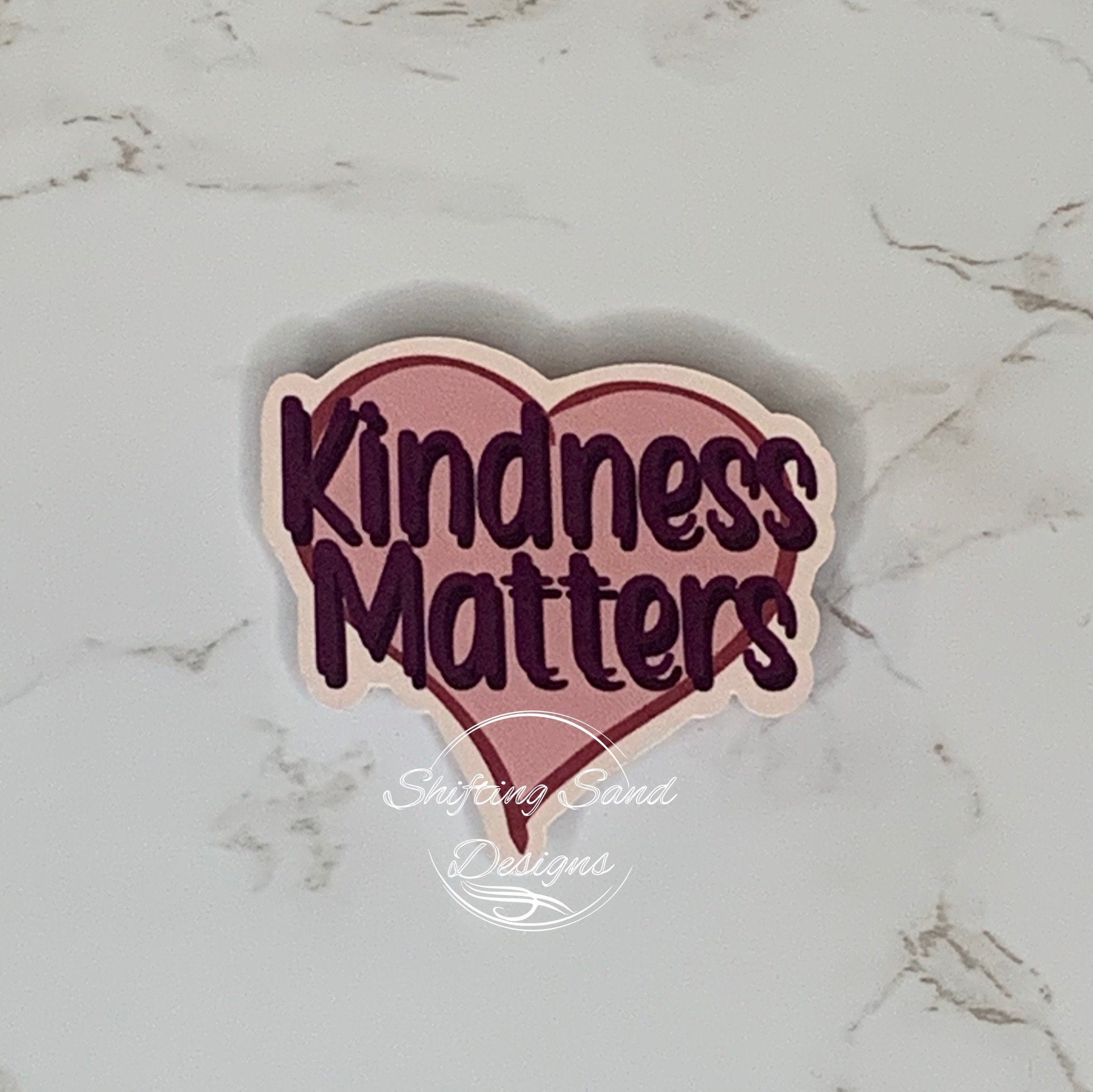 Kindness Matters Heart Sticker Boho Inspired Hand-drawn - Etsy