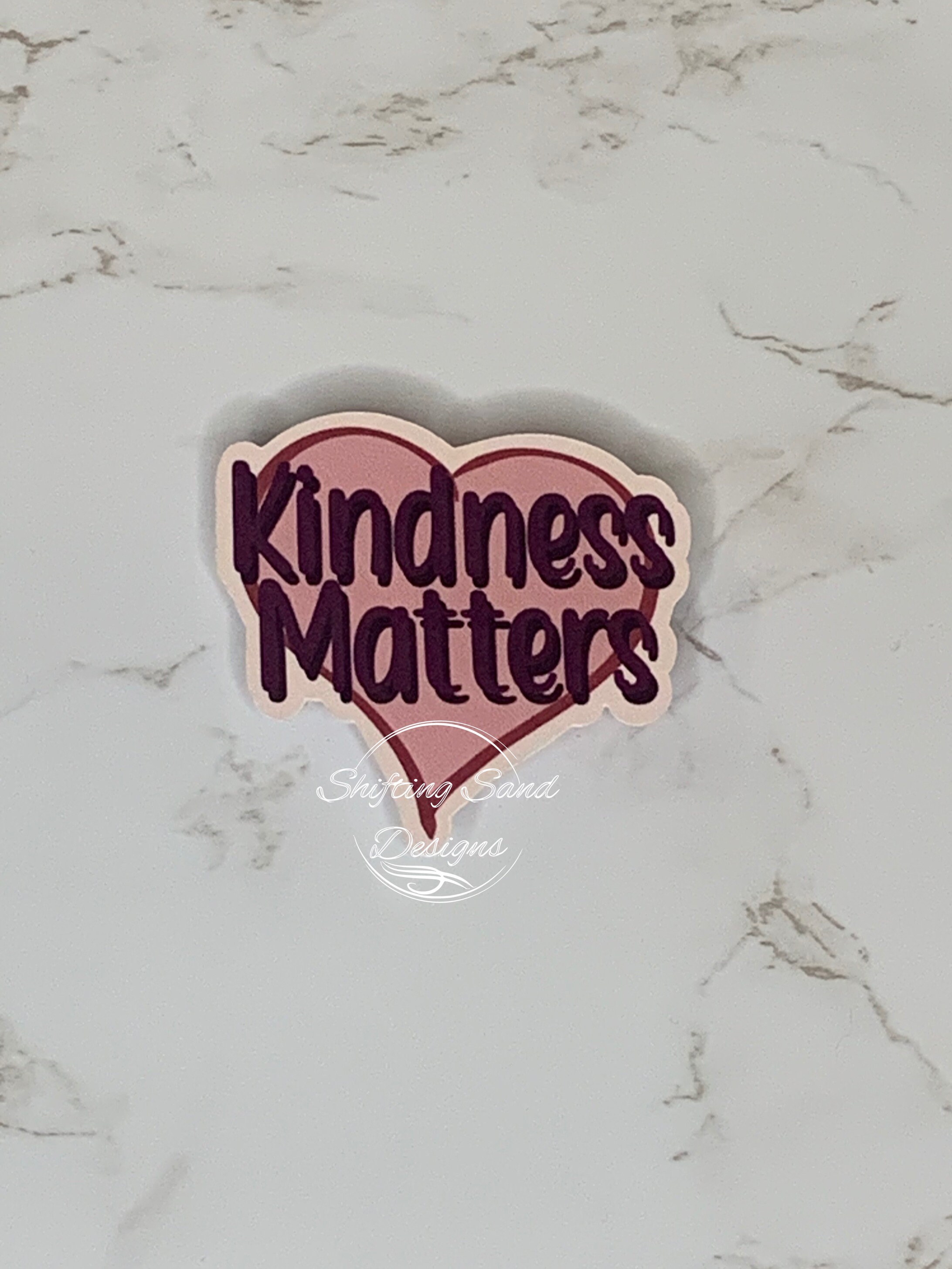 Kindness Matters Heart Sticker Boho Inspired Hand-drawn - Etsy