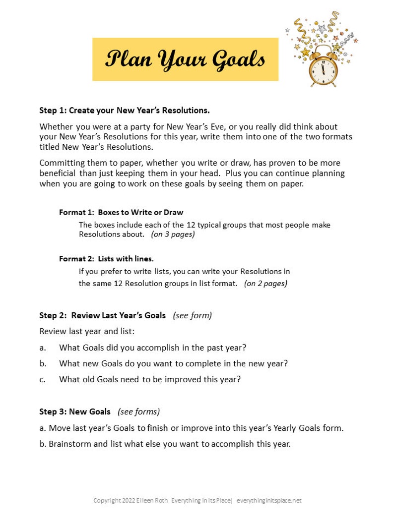 Plan Your Goals With S.MA.R.T. Goals Workbook Fillable PDF - Etsy