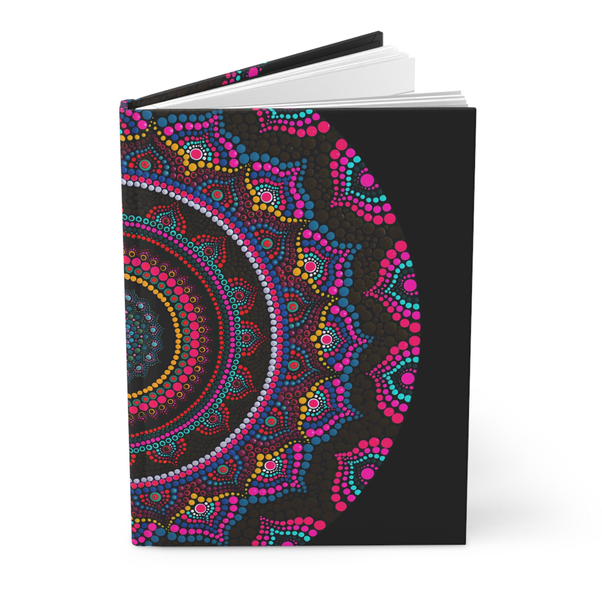 Hardcover Journal Matte Mandala Journal Mandala Note Book - Etsy