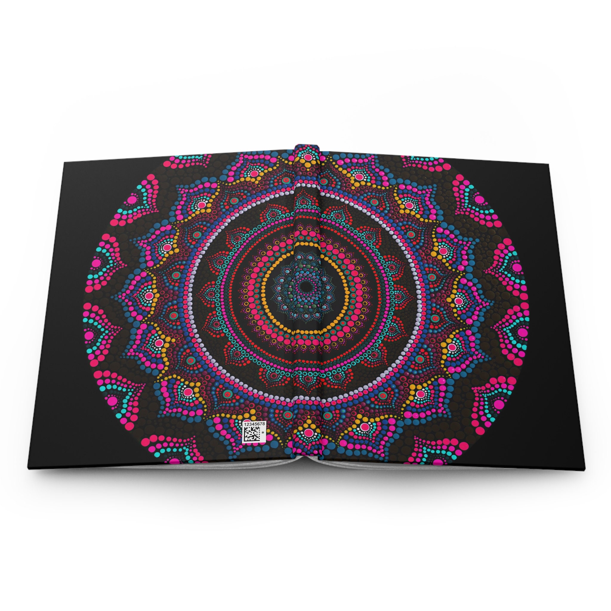 Hardcover Journal Matte, Mandala Journal, Mandala Note Book - Etsy UK