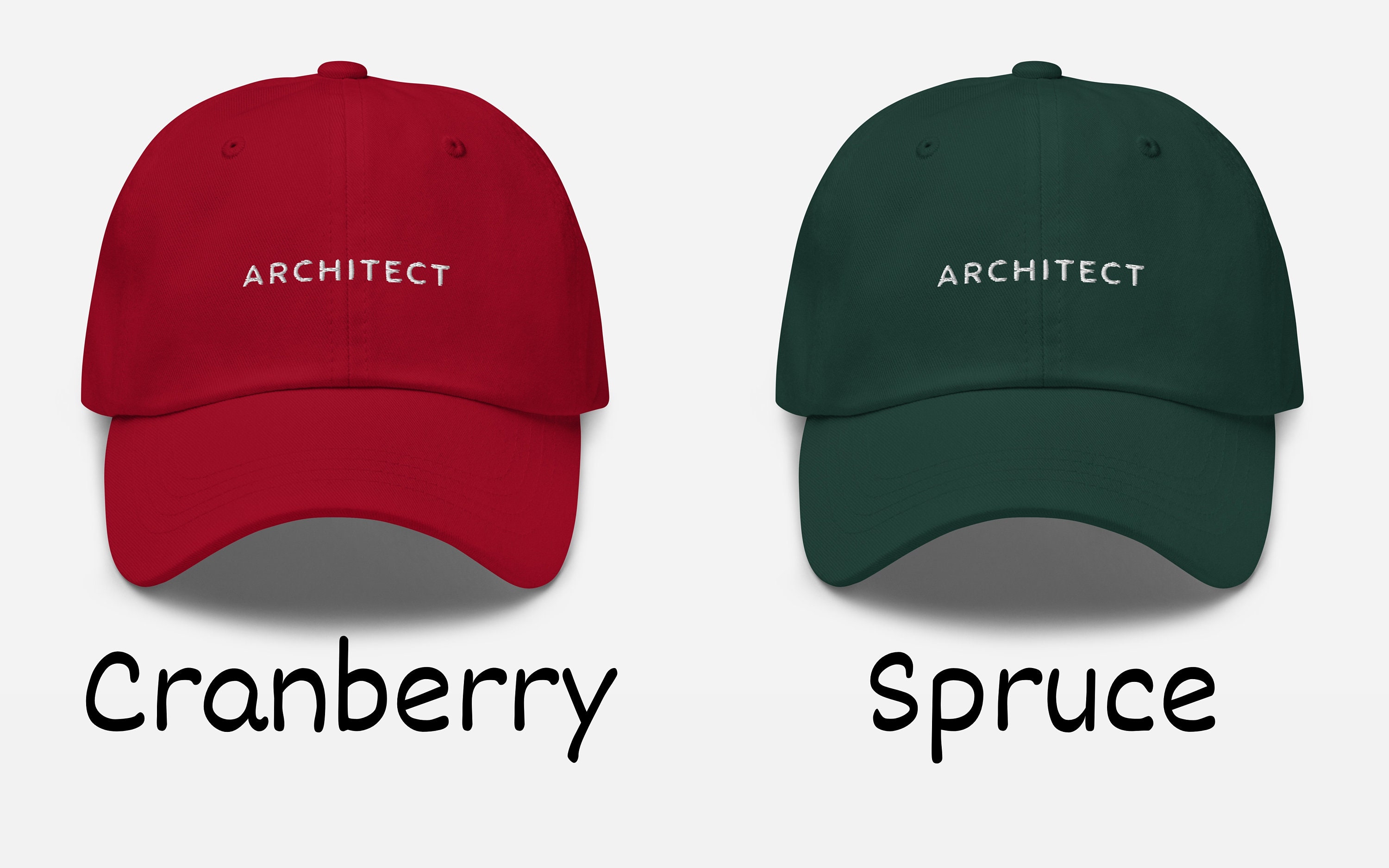 ARCHITECT Dad Hat Custom Embroidered Baseball Cap Unisex Adjustable Hat ...