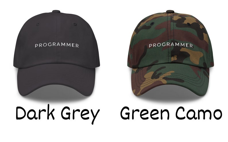 PROGRAMMER Dad Hat | Custom Embroidered Cap | Unisex Adjustable Hat ...