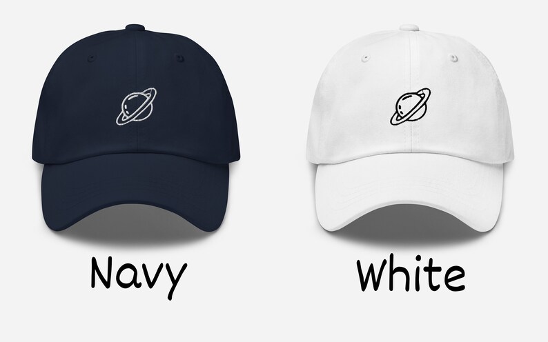 Saturn Dad Hat | Embroidered Planet Cap | Unisex Adjustable Baseball ...