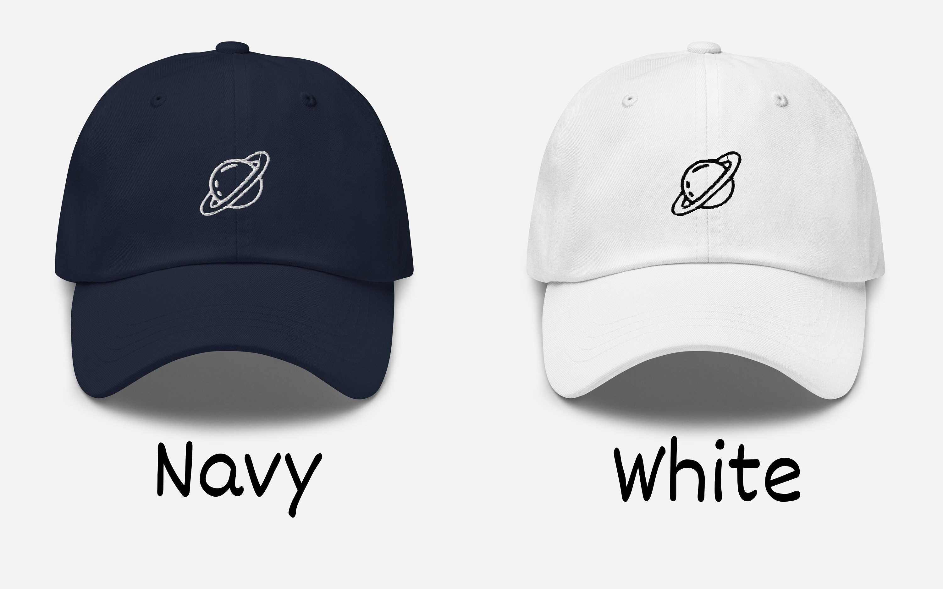 Saturn Dad Hat | Embroidered Planet Cap | Unisex Adjustable Baseball ...