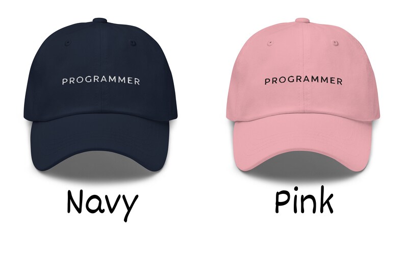 PROGRAMMER Dad Hat | Custom Embroidered Cap | Unisex Adjustable Hat ...