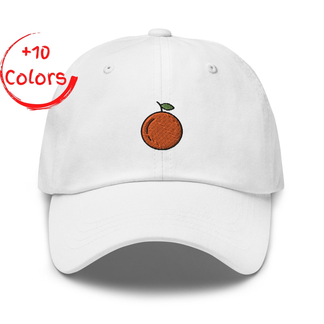 Orange Embroidered Hat | Citrus Fruit Cap | Adjustable Baseball Cap ...