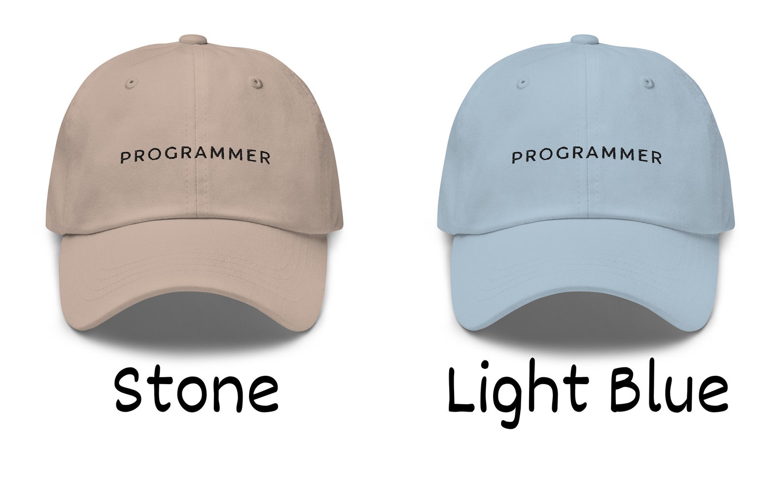 PROGRAMMER Dad Hat | Custom Embroidered Cap | Unisex Adjustable Hat ...