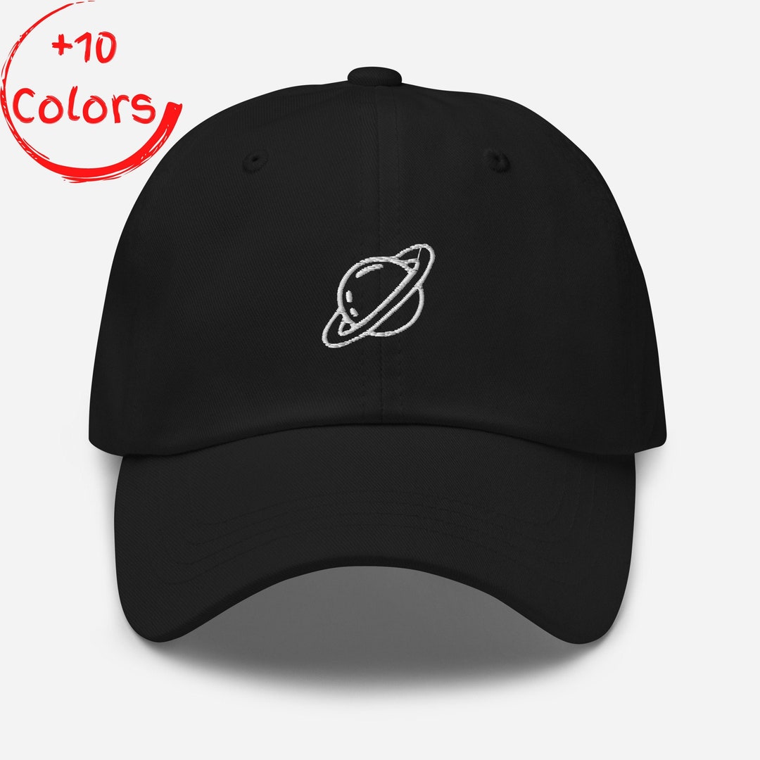 Saturn Dad Hat | Embroidered Planet Cap | Unisex Adjustable Baseball ...