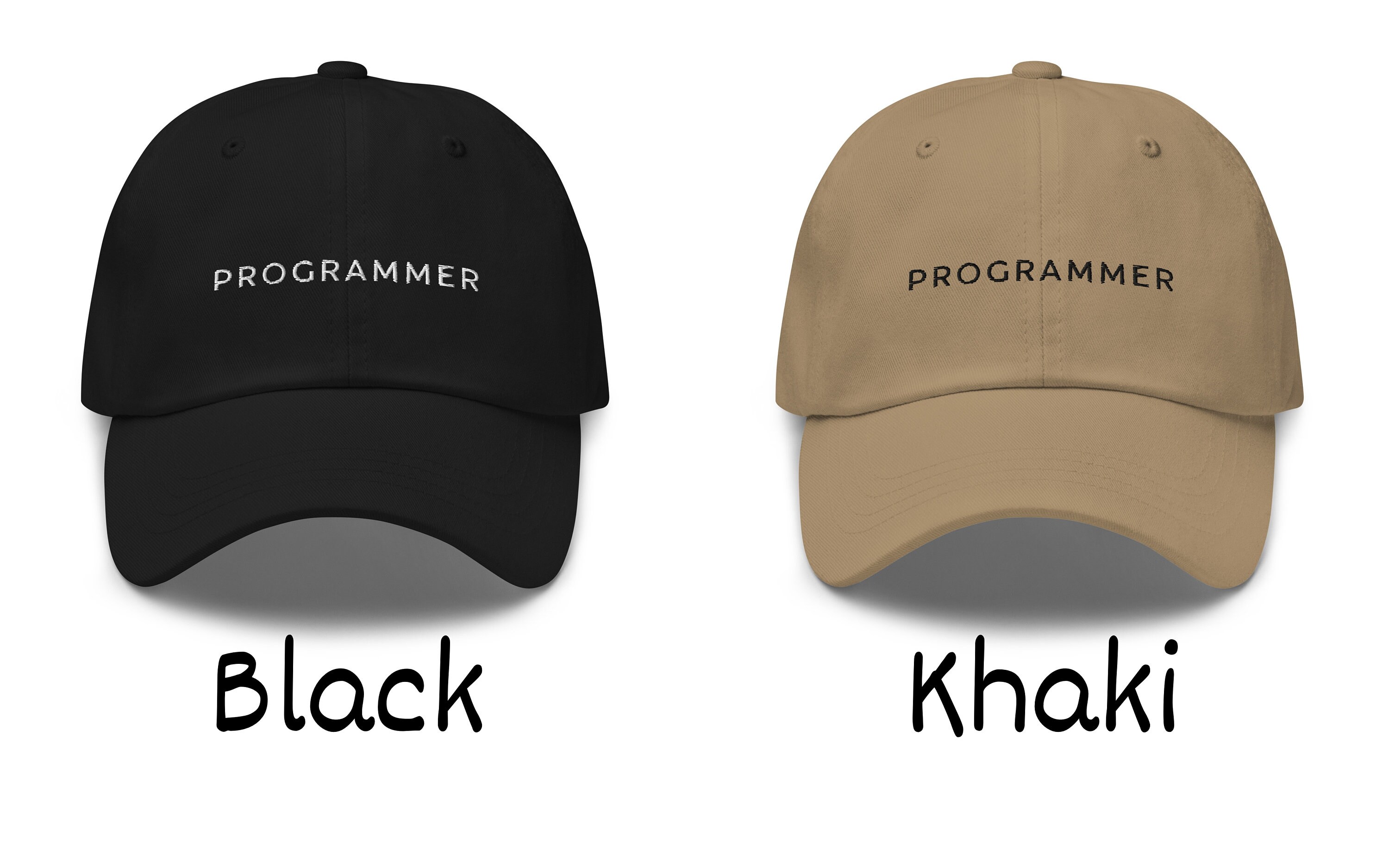 PROGRAMMER Dad Hat | Custom Embroidered Cap | Unisex Adjustable Hat ...