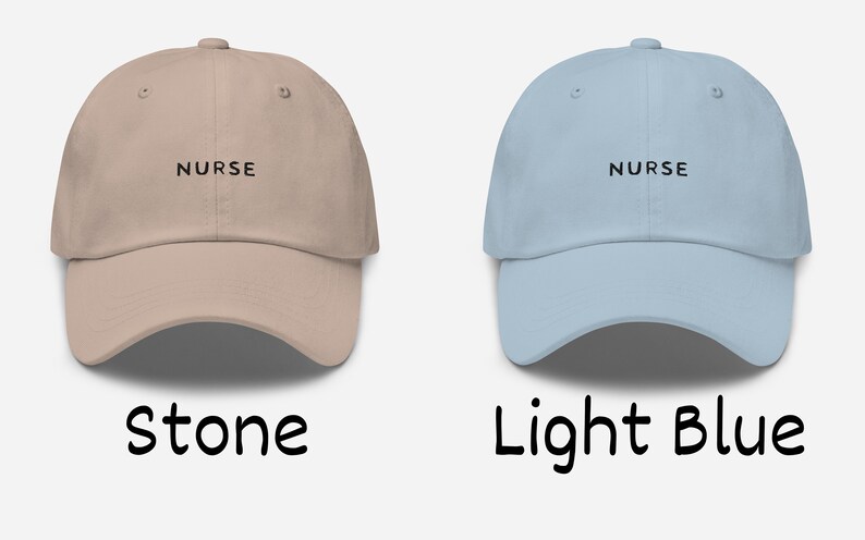 NURSE Dad Hat Custom Embroidered Cap Unisex Adjustable Hat Perfect Gift ...