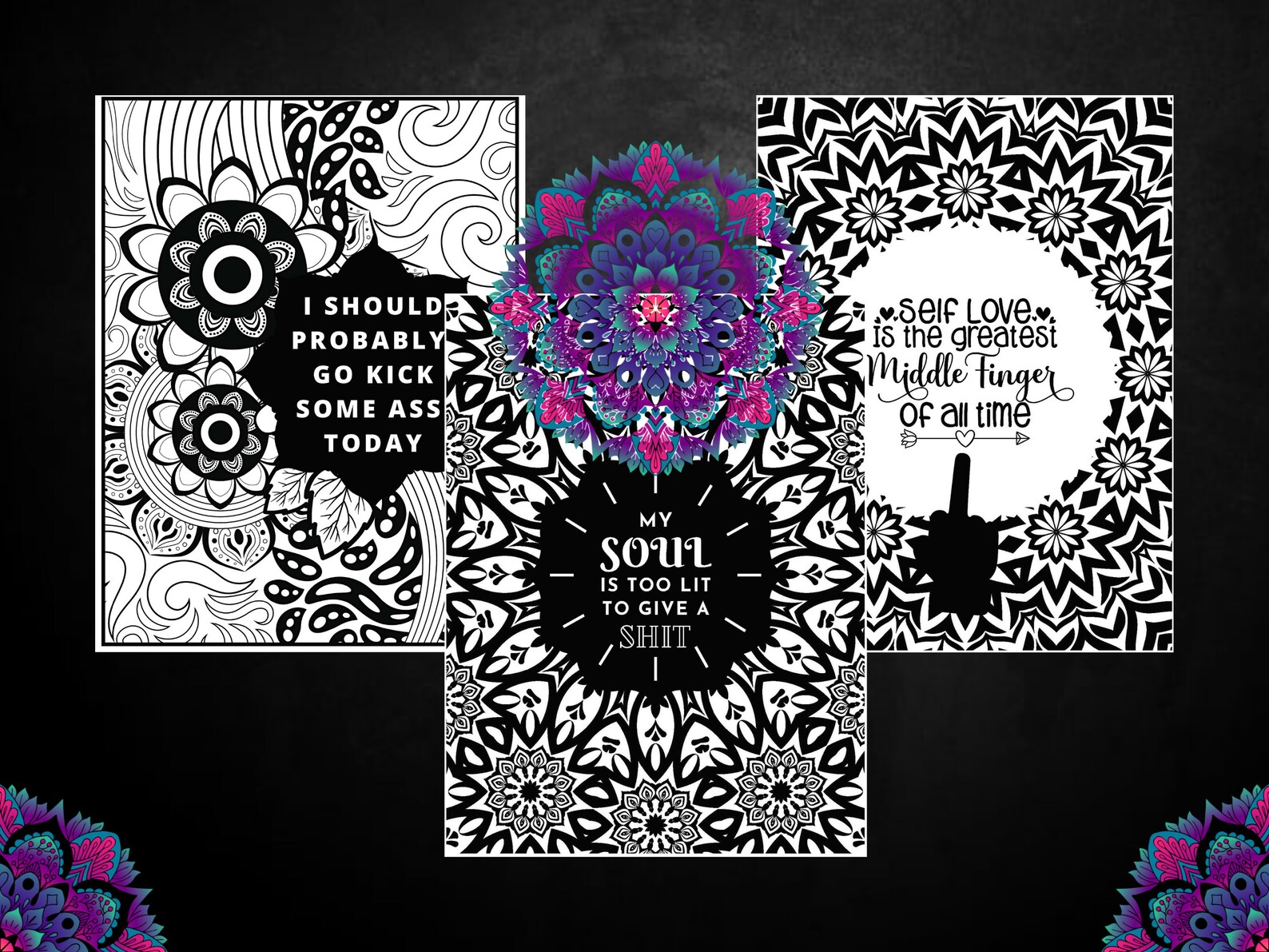 Motivational Swear Word Coloring Pages for Adults Spiritual Fcking ...