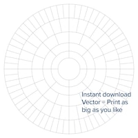 Family Tree - 6 Gen - Couple - Blank Circle Chart - 2 Versions - Ready ...