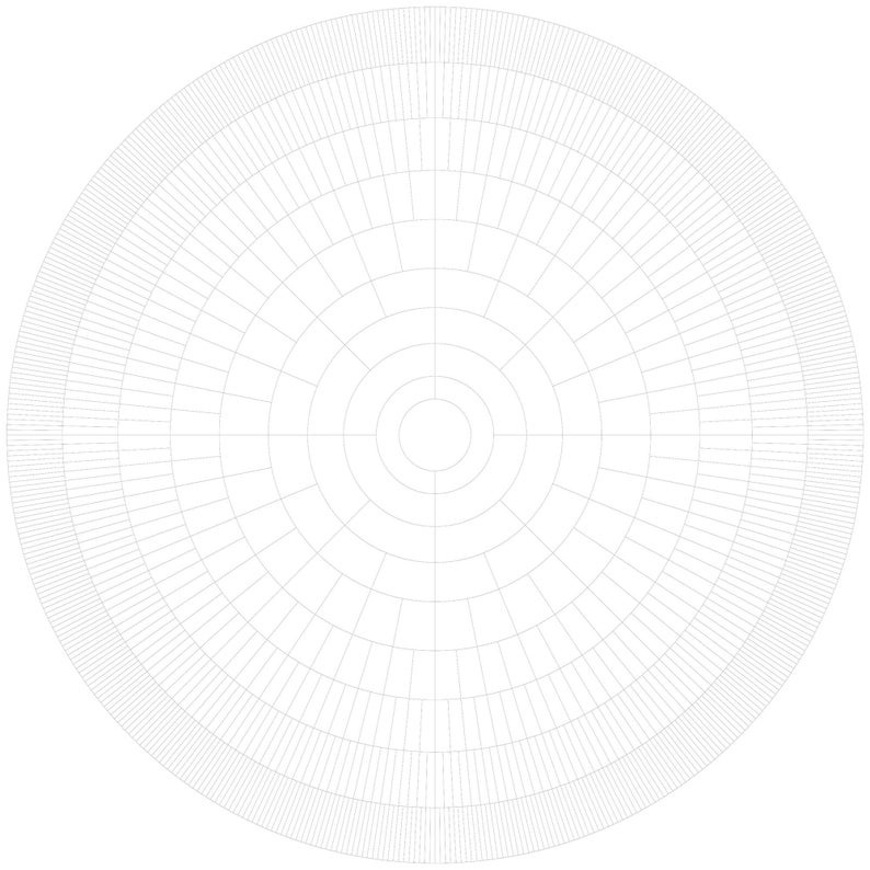 Family Tree - 10 Gen Blank Circle Chart - 2 Versions - Ready to Print ...