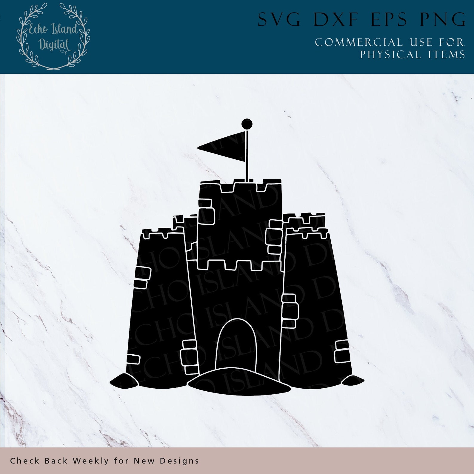 Sandcastle SVG Beach Svg Summer Vacay Svg Fun in the | Etsy