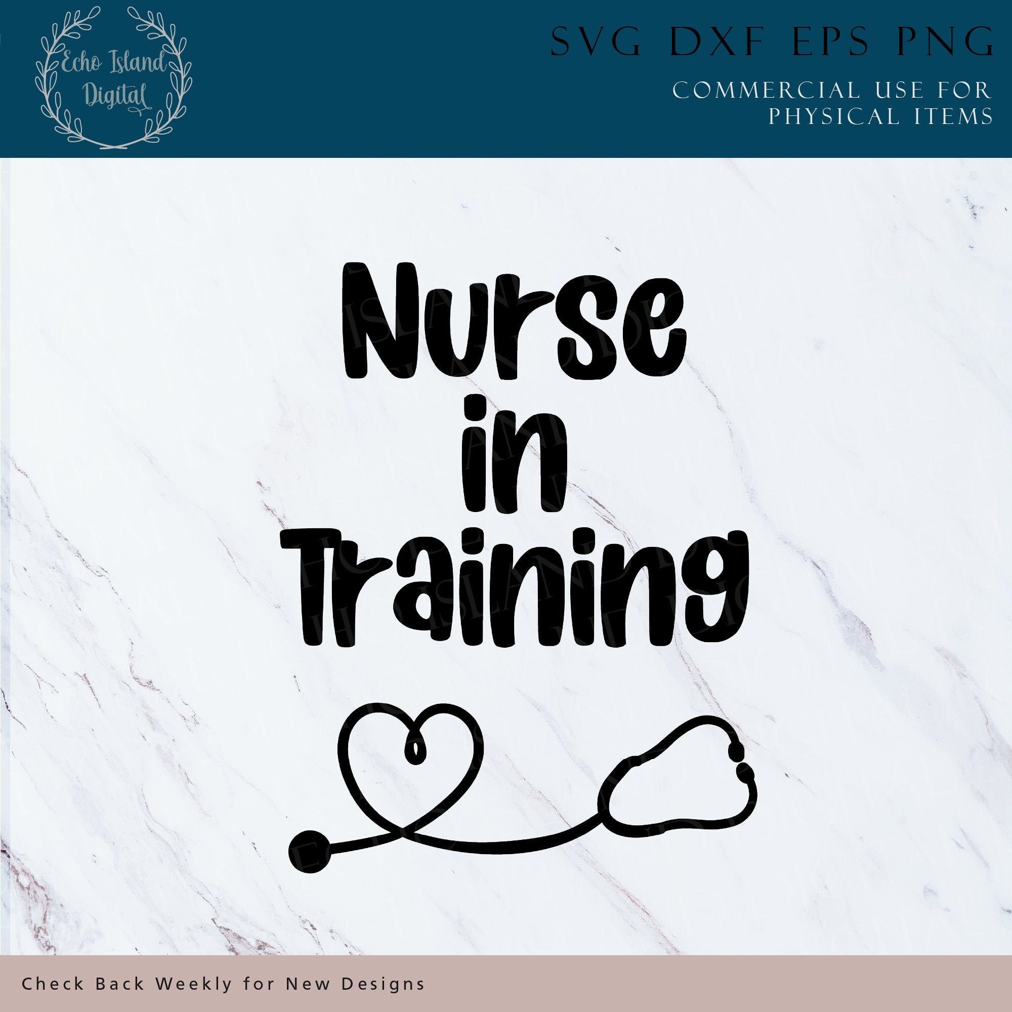 Nurse SVG Nurse in Training Svg Stethoscope Svg Nurse | Etsy