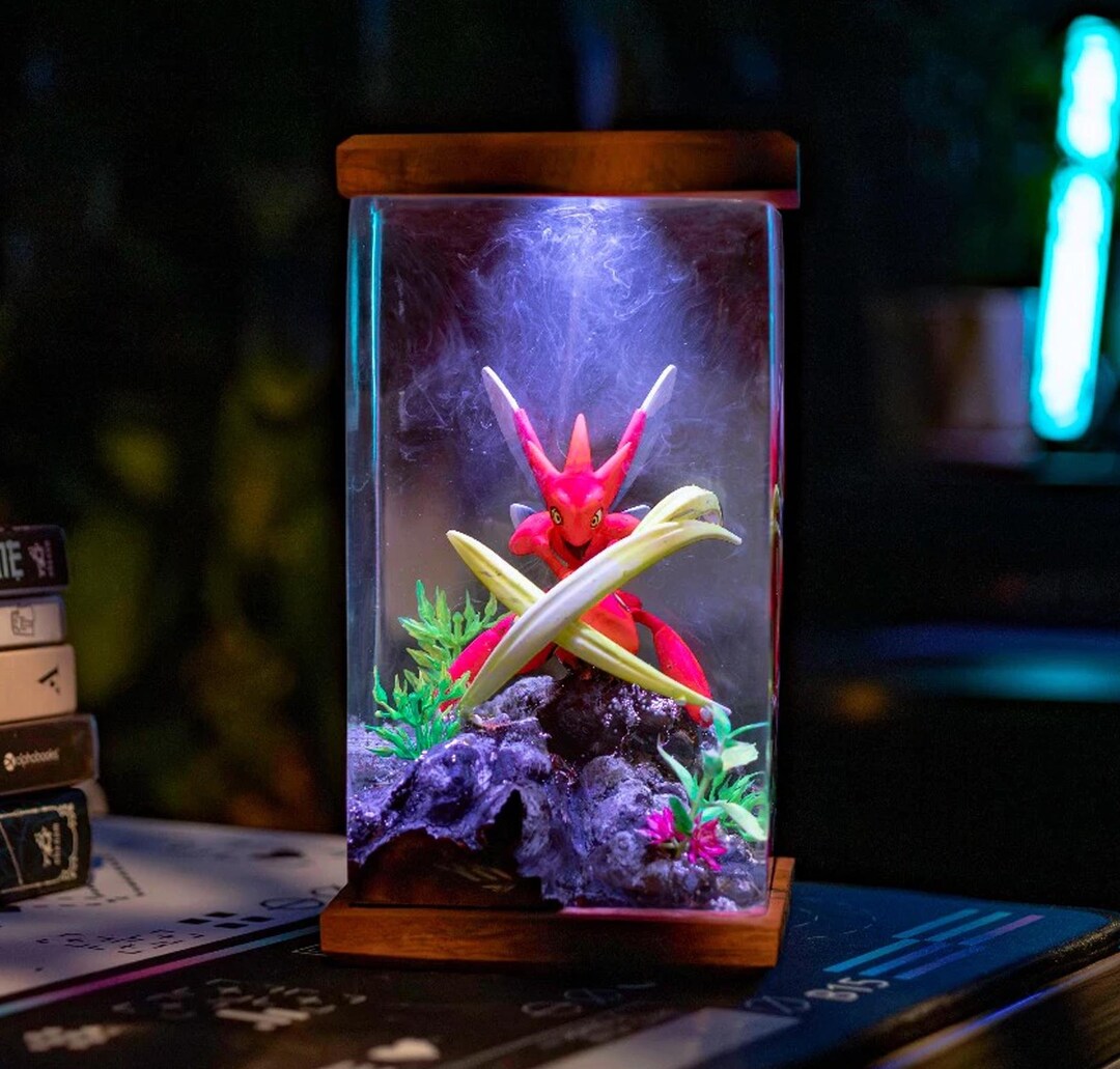 Scizor Lamp, Po.kemon Lamp, Anime Inspried Lamp, Personalized Table ...