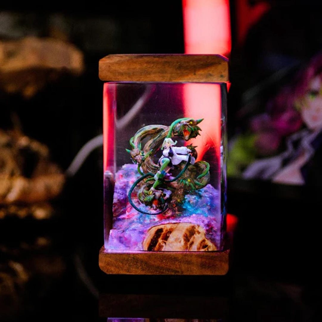 Kan.roji Mit.suri Resin Lamp, Demon Slayer Custom Night Light ...